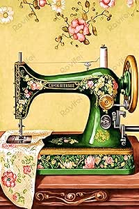 Amazon.com: Flower Sewing Machine 120 Piece Puzzle for Adults,Eco ...