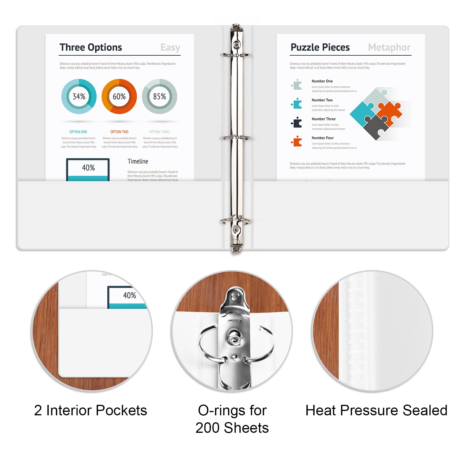 Snapklik.com : Comix Durable 3 Ring Binder 1 Inch