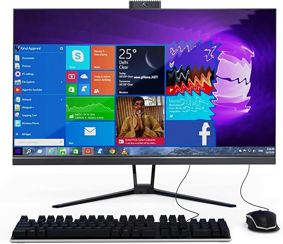 All in one PC 27 Inch NEXSMART desktop computer with lifting webcam ...