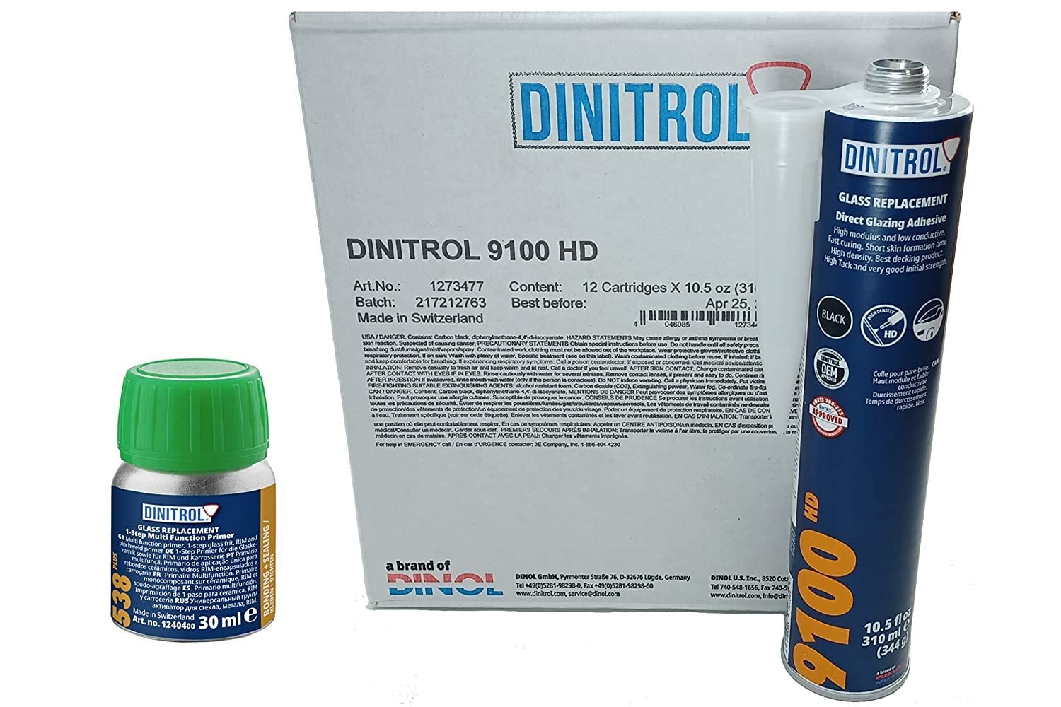 Amazon.com: DINITROL 9100 HD Automotive Urethane 310ml Case of 12 ...