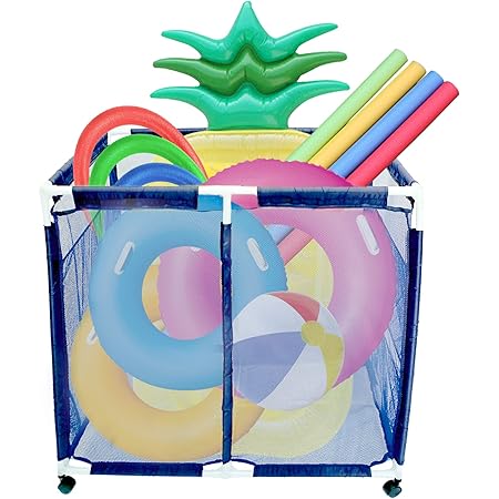 Amazon.com : PUTING Blue Pool Storage Bin 36x24x36-For Pool Floats ...