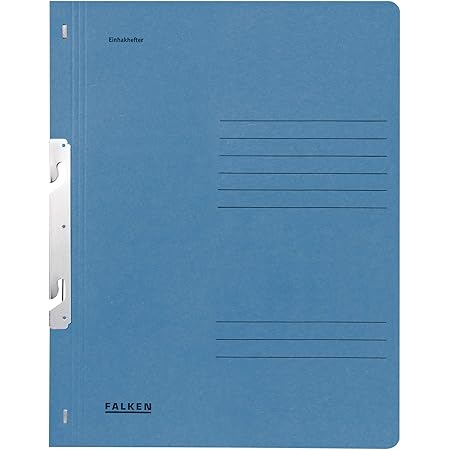 Herlitz 5976055 Einhakhefter A4 mit 1/2 Vorderdeckel und kaufmännischer ...