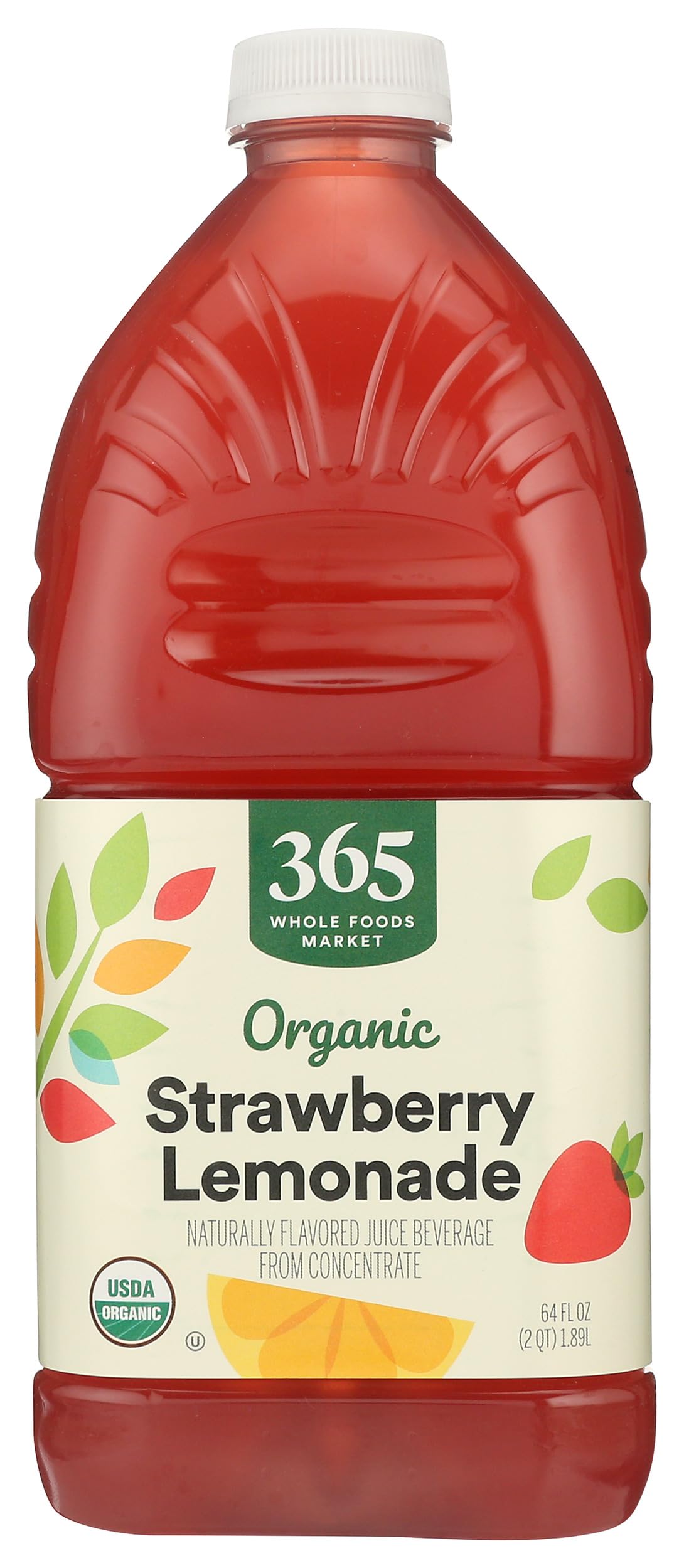 Amazon.com: 365 by Whole Foods Market, Organic Strawberry Lemonade, 64 ...