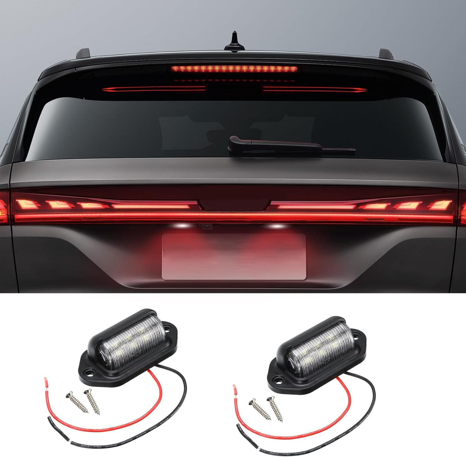 Amazon.com: 2 PCS LED License Plate Light, 12V-24V Amber Yellow License ...