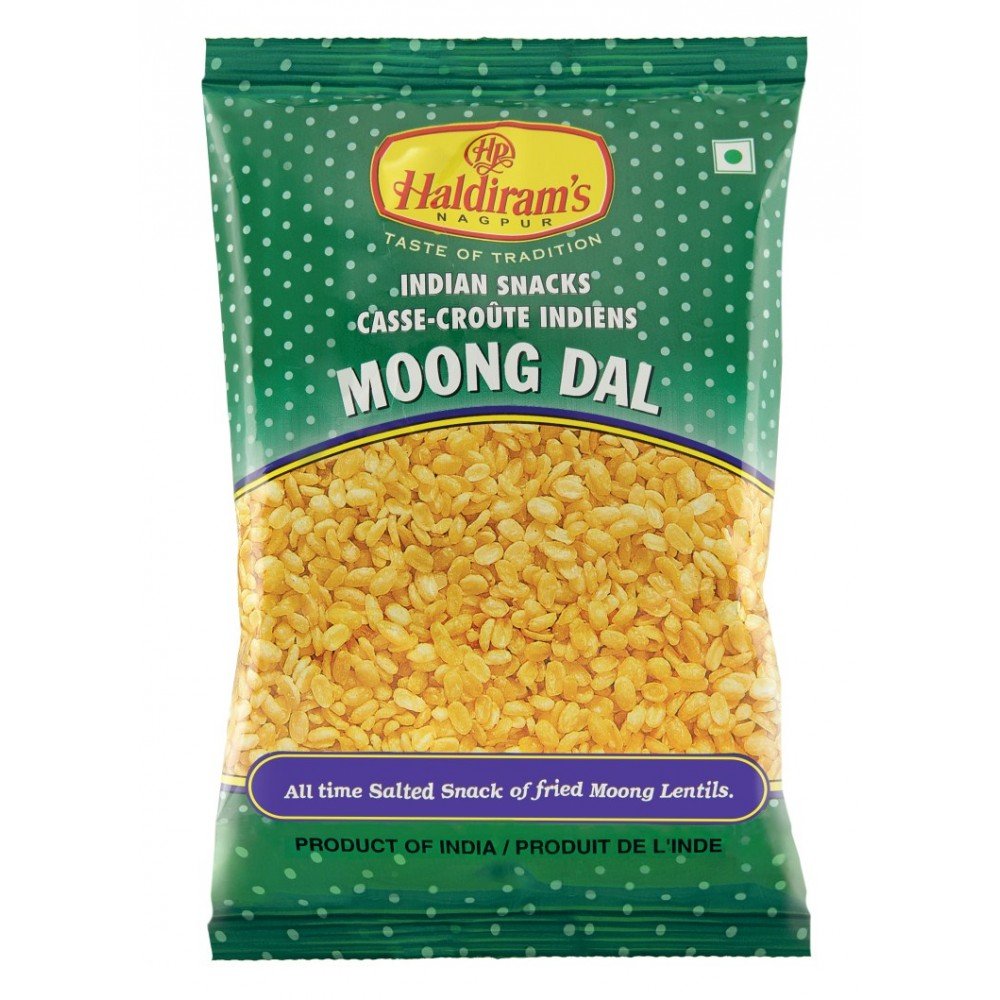 Amazon.com : Haldiram Indian Snacks Moong Dal All Time Salted Snack of ...