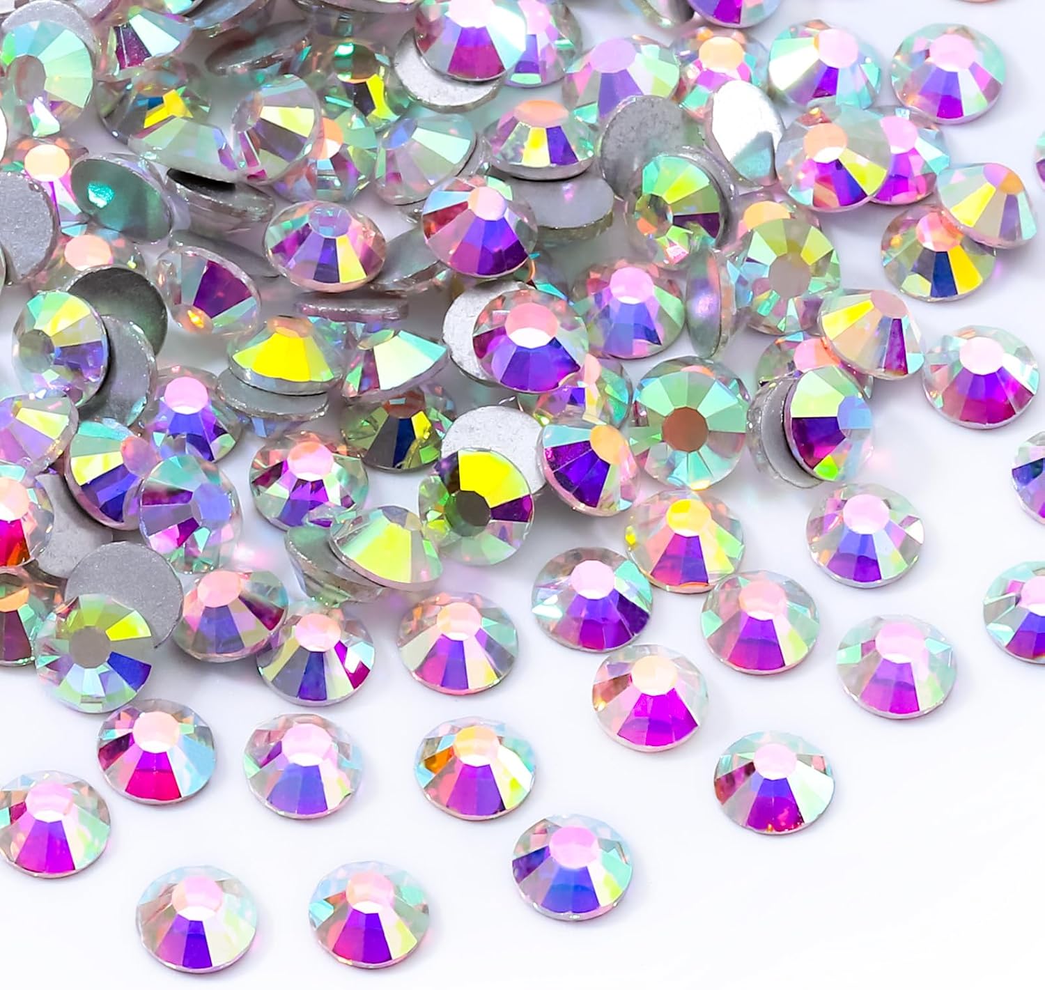 Amazon.com: Meibite Crystal AB Flatback Rhinestones SS20 (4.6–4.8mm ...