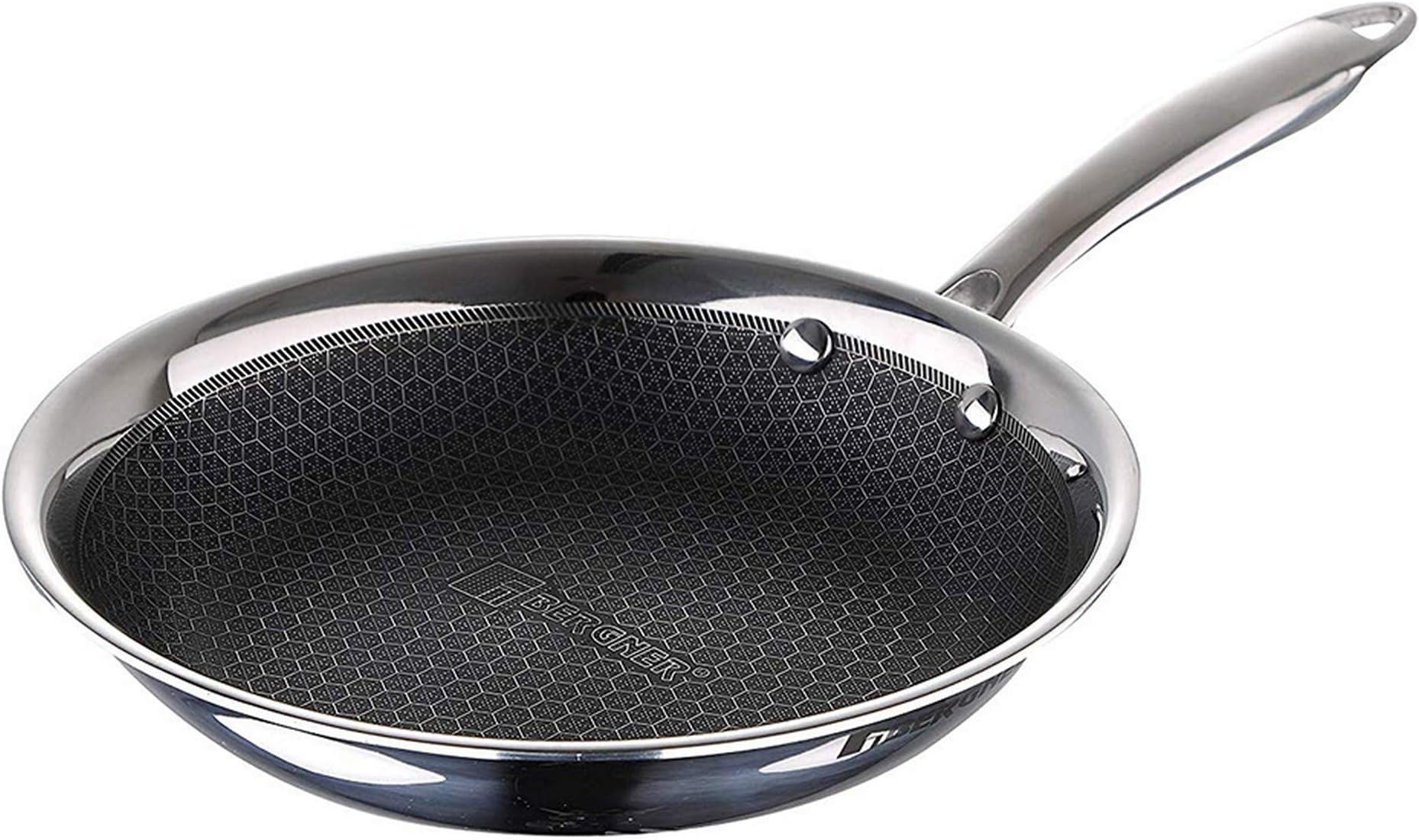 Buy BERGNER Hitech Triply Stainless Steel Scratch Resistant Non Stick ...