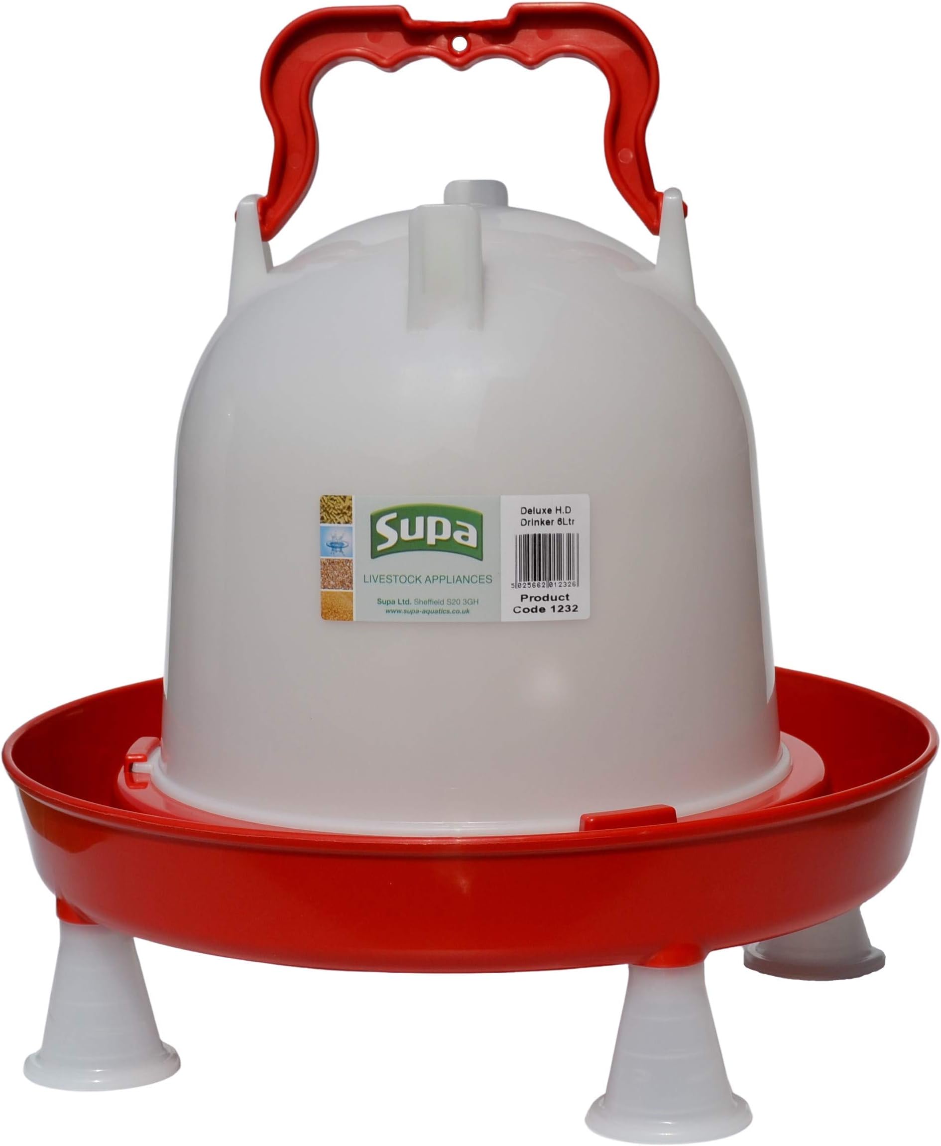 P&T Poultry 6ltr Drinker For Chicks / Chickens / Duck / Geese / Quail ...