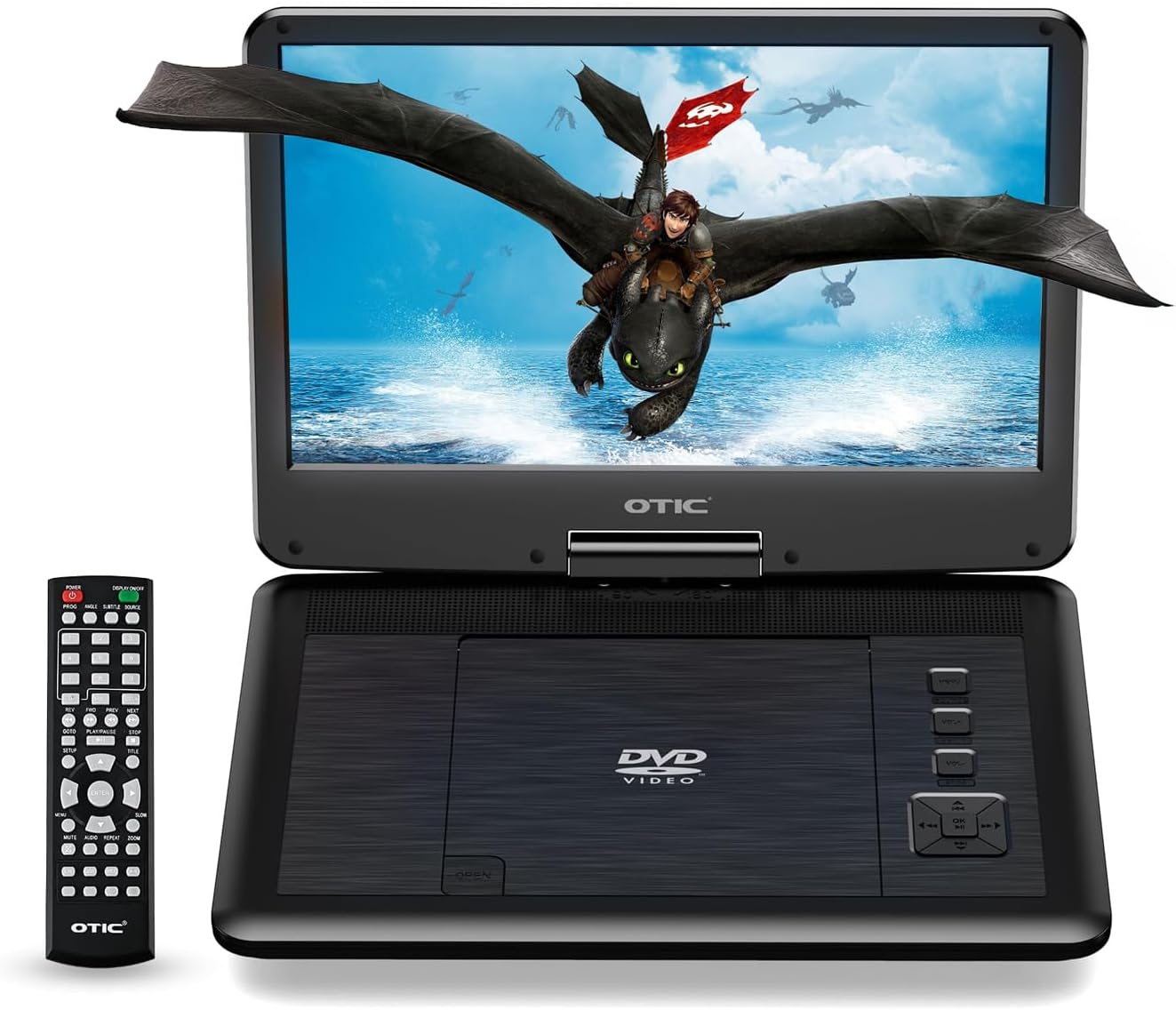Amazon.com: OTIC 13" Portable DVD Player with 11.6" HD Swivel Screen, DVD Player for Car, 6-Hour ...