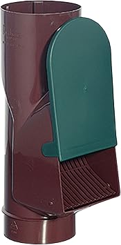Regenwasserfilter Laubabscheider braun für Blechfallrohre mit 80 mm und ...
