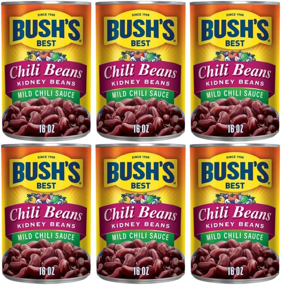Amazon.com: Bush Best Chili Bean Md Kidney, 16 Ounce (Pack of 6)