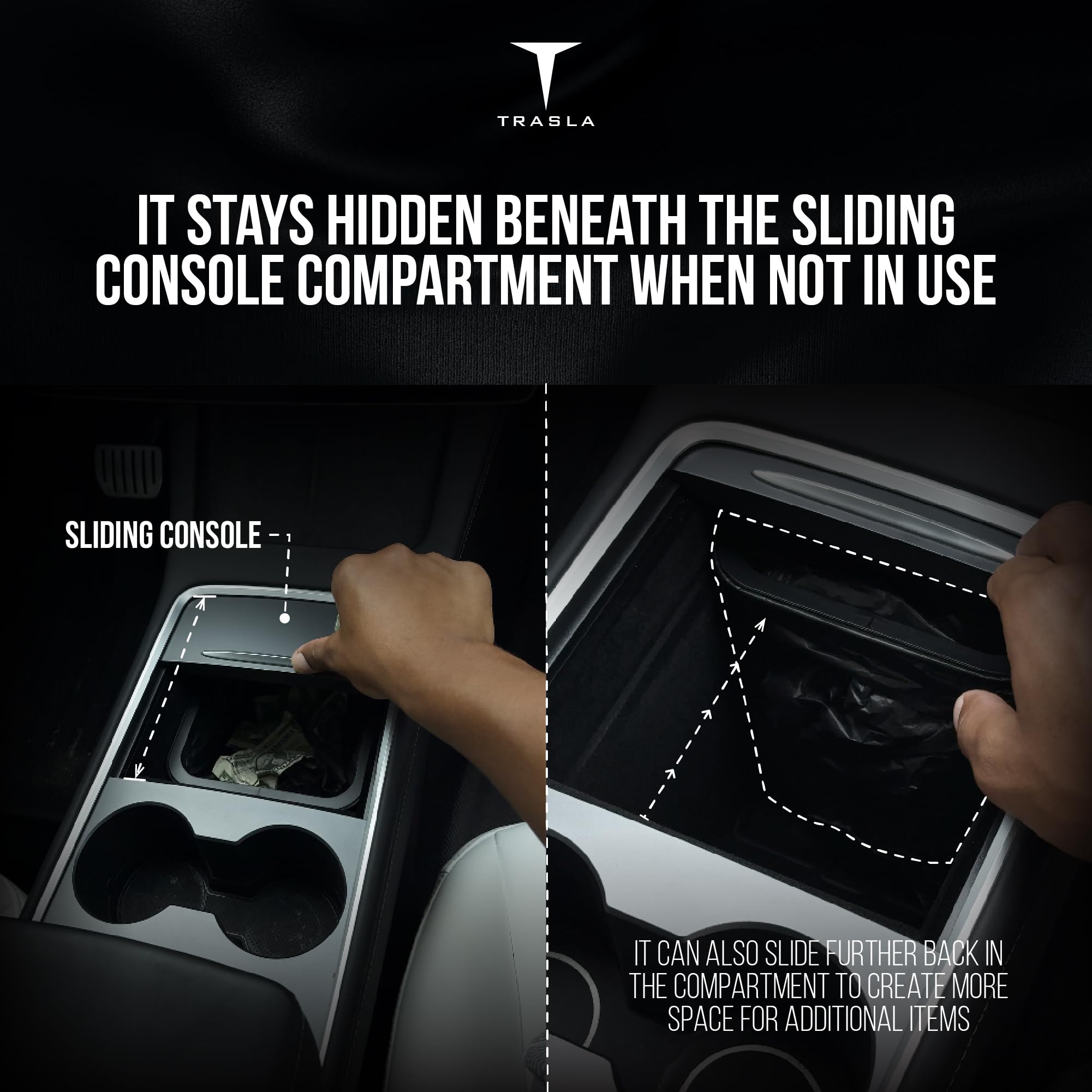 Snapklik.com : Trashla Model Y & 3 Car Trash Bag Holder