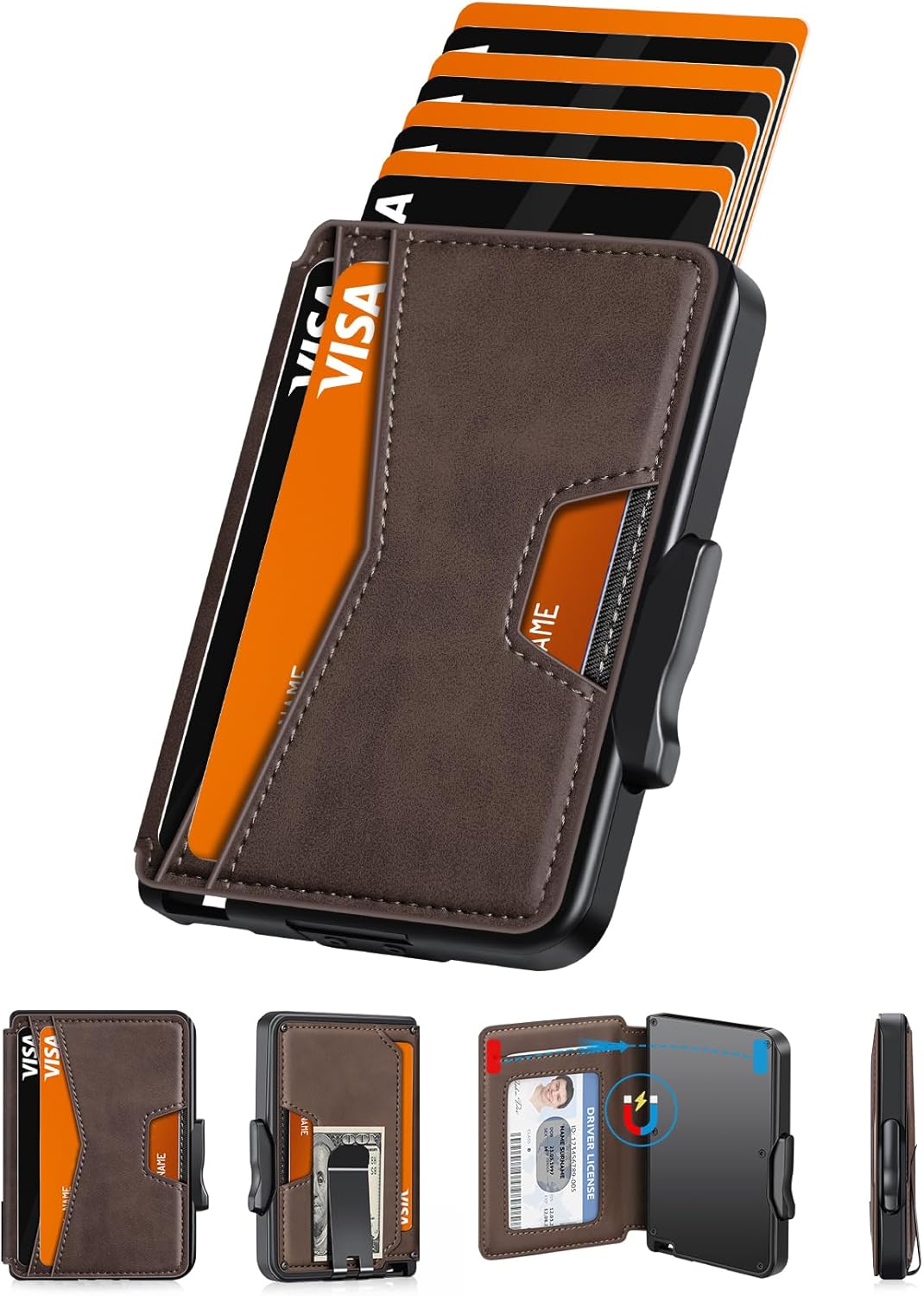 Iitrrs Wallet for Men, Minimalist Slim Wallet for 9-12 Cards, Mens ...