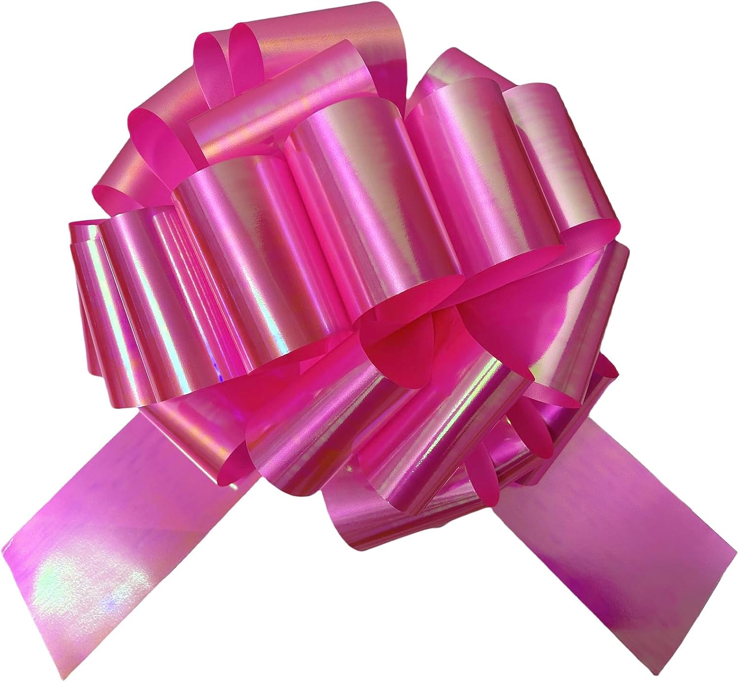 Amazon.com: Giant Large Pink Pull Bow Iridescent Car Bow for Packaging ...