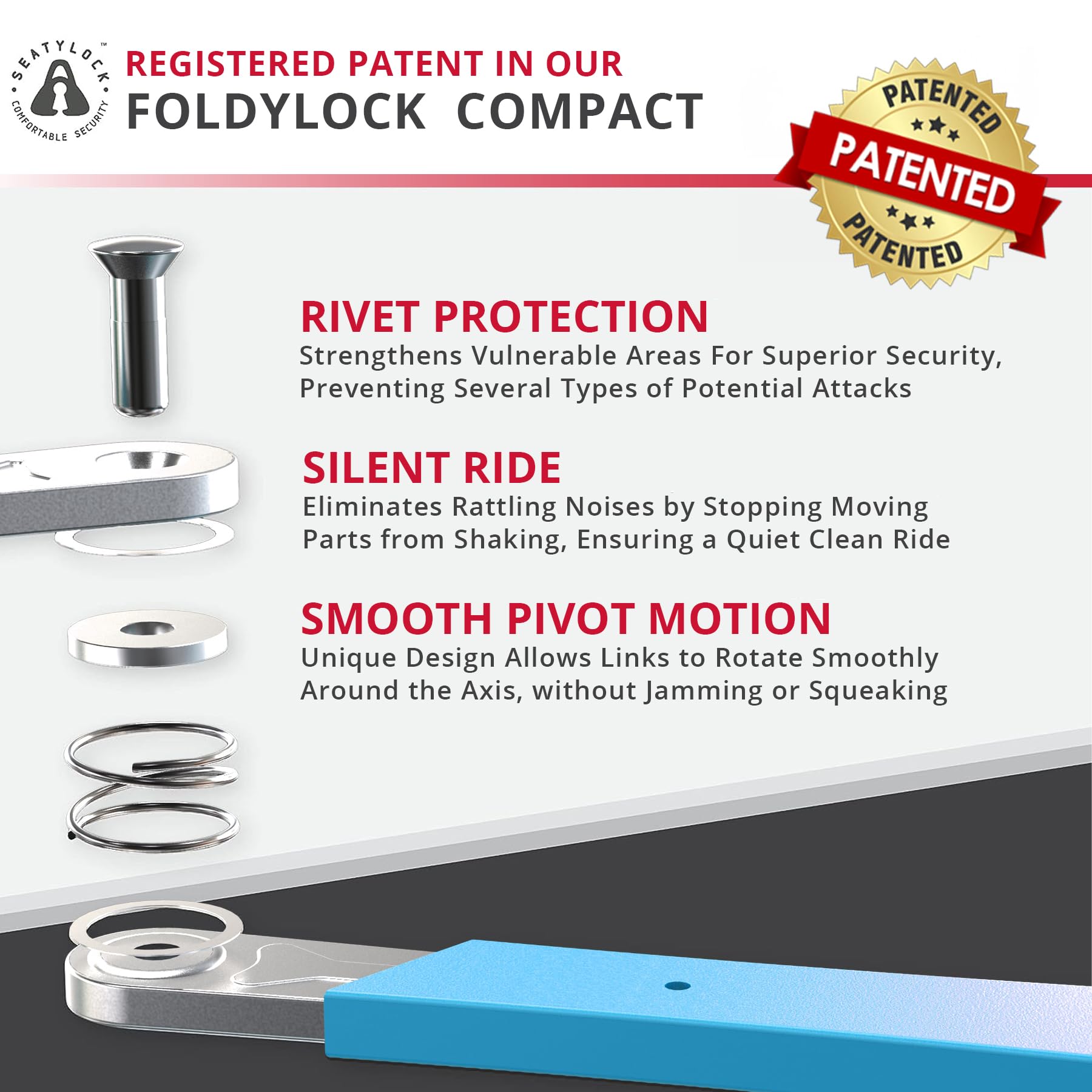 Snapklik.com : Seatylock FoldyLock Compact Folding Bike Lock - Award ...