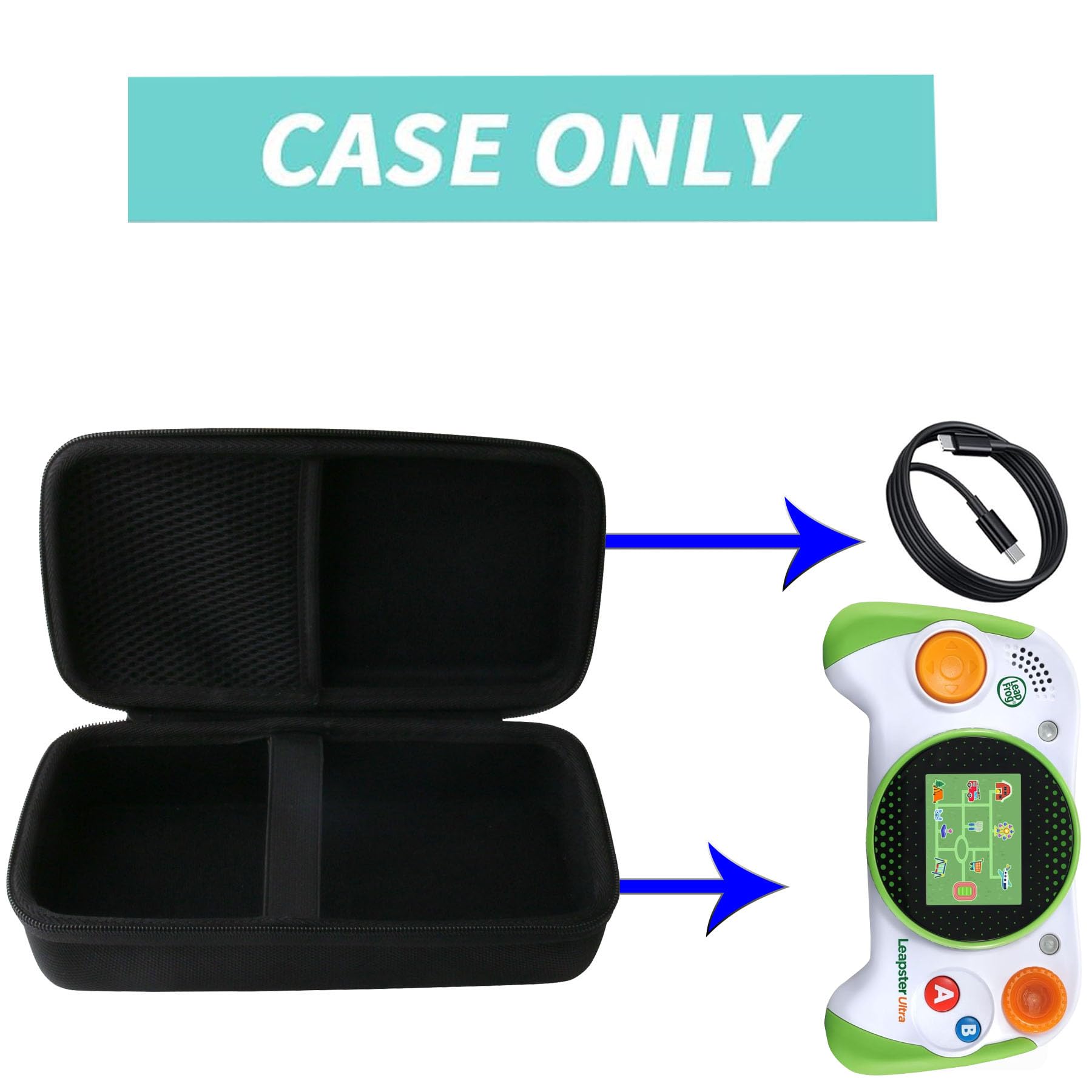 Leapster Ultra Carrying Bag Protective Case For LeapFrog Leapster Ultra ...
