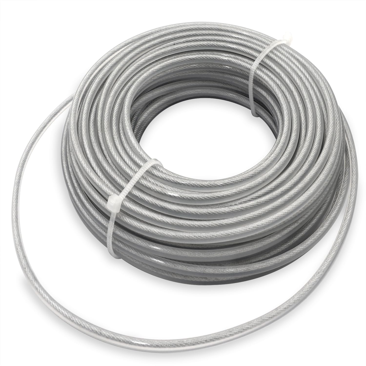 Zeqeey Heavy Duty Round Steel Core Grass Trimmer Line 0.095 inch 2.4mm ...