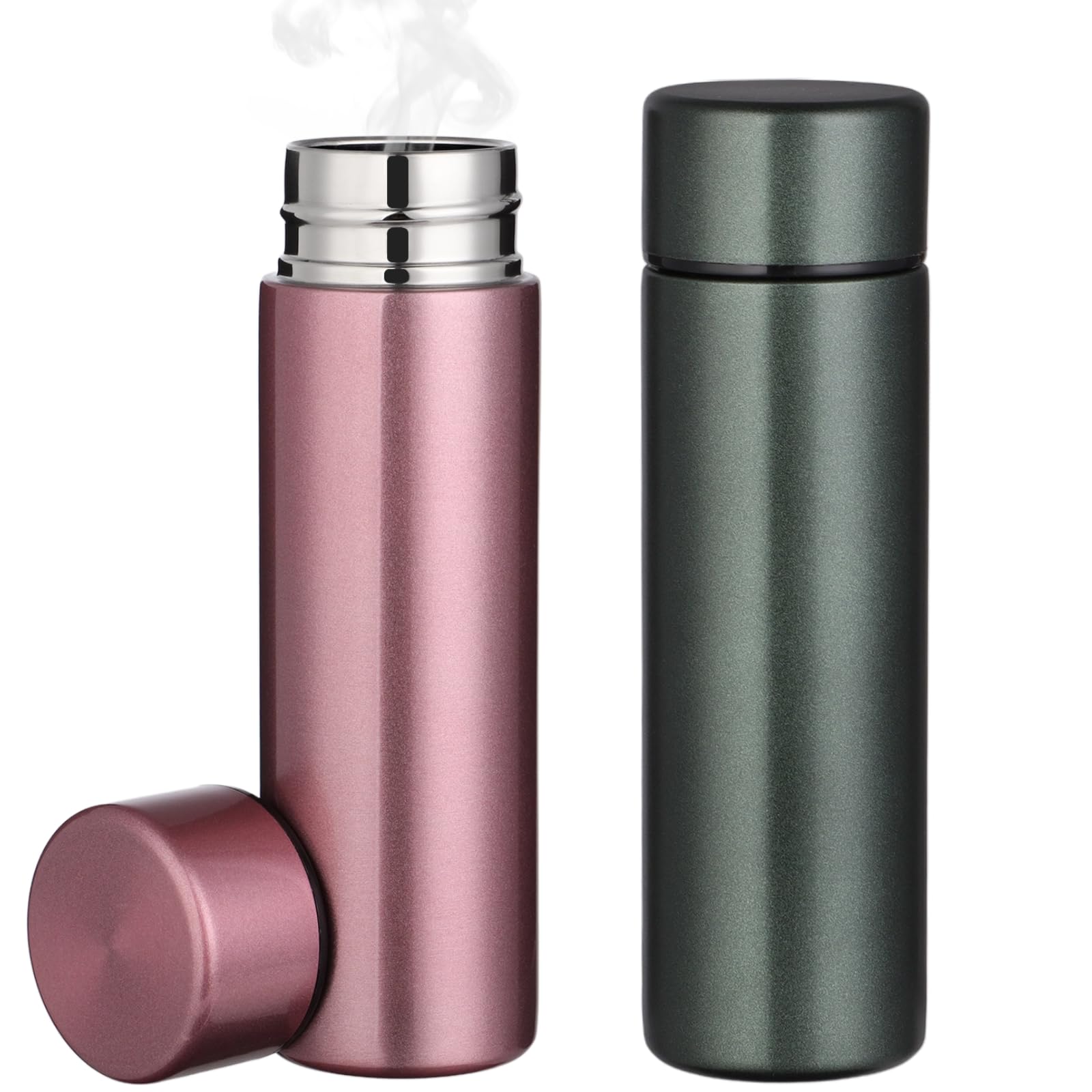Amazon.com: 2 Pcs Mini Water Bottles, 5 Oz Mini Water Flask, Portable ...