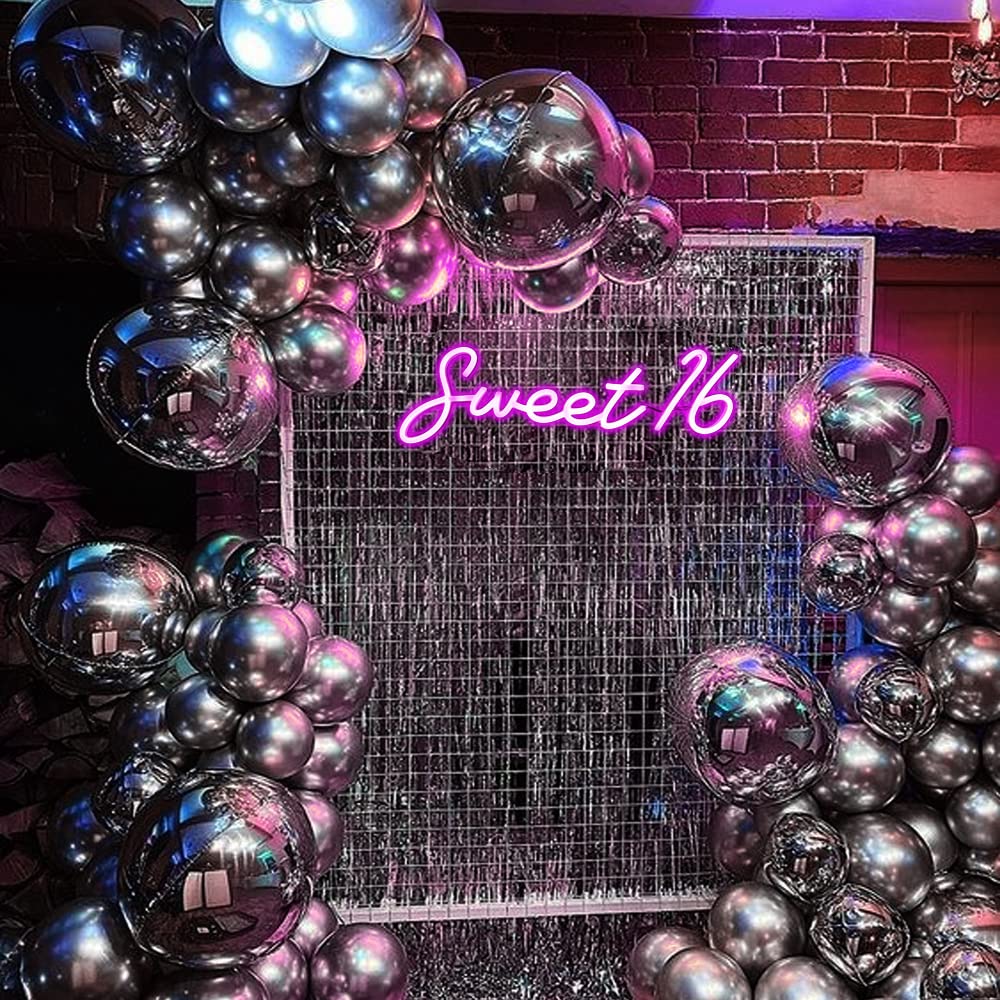 Vinray Sweet 16 Neon Sign,Pink Neon Sign for Sweet 16th Birthday Party ...