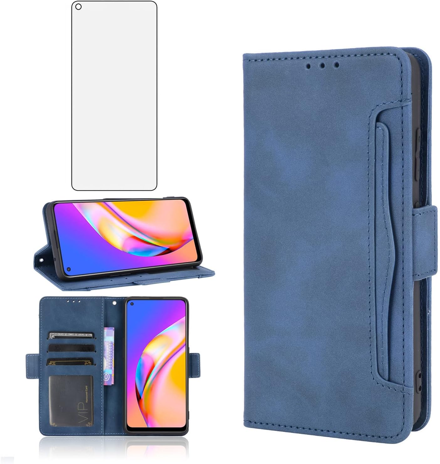 OPPO Official A94 5G Case - Wallet Flip PU leather and TPU Protective ...