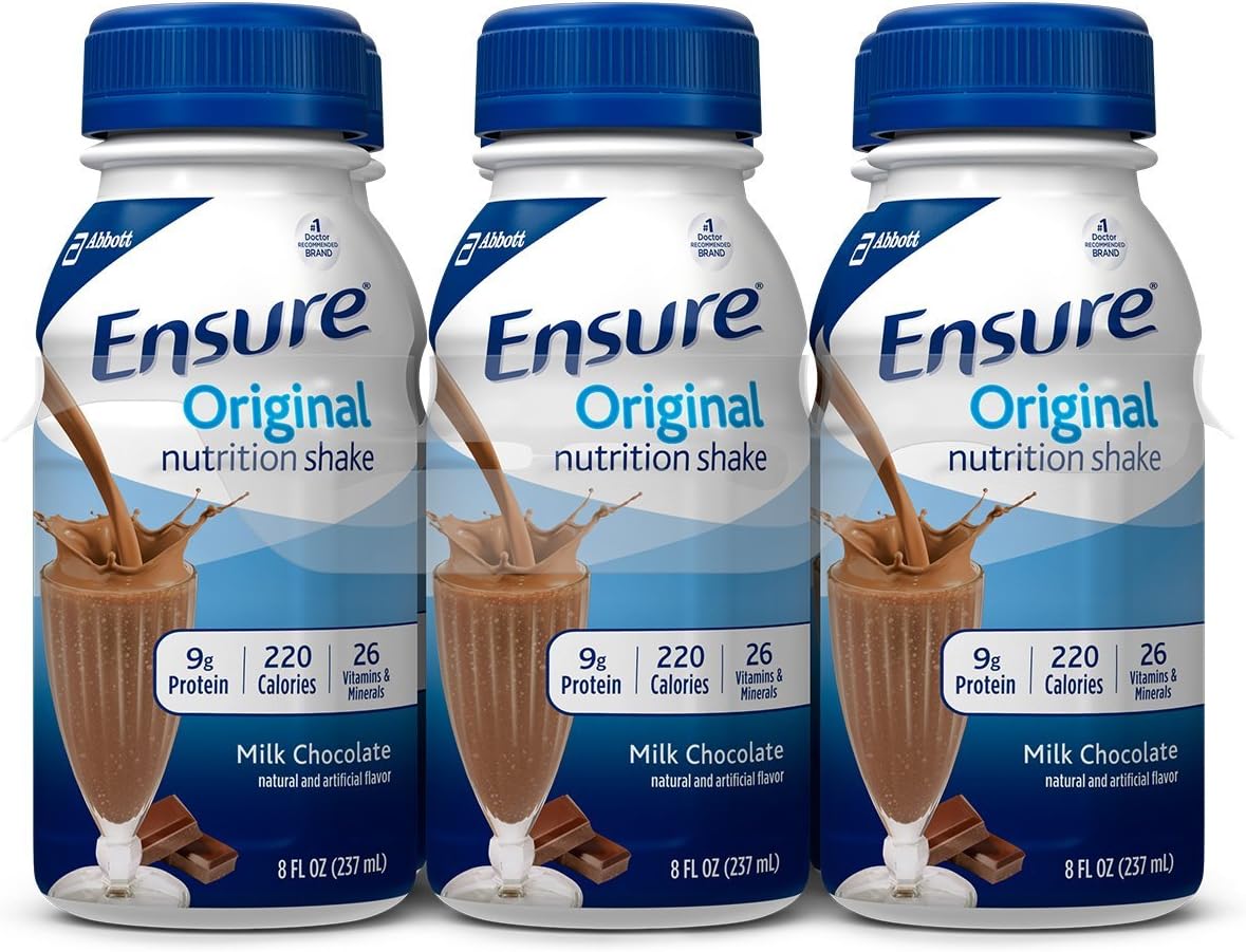Amazon.com: Ensure Original Nutrition Shake, Milk Chocolate, 8 Ounces ...