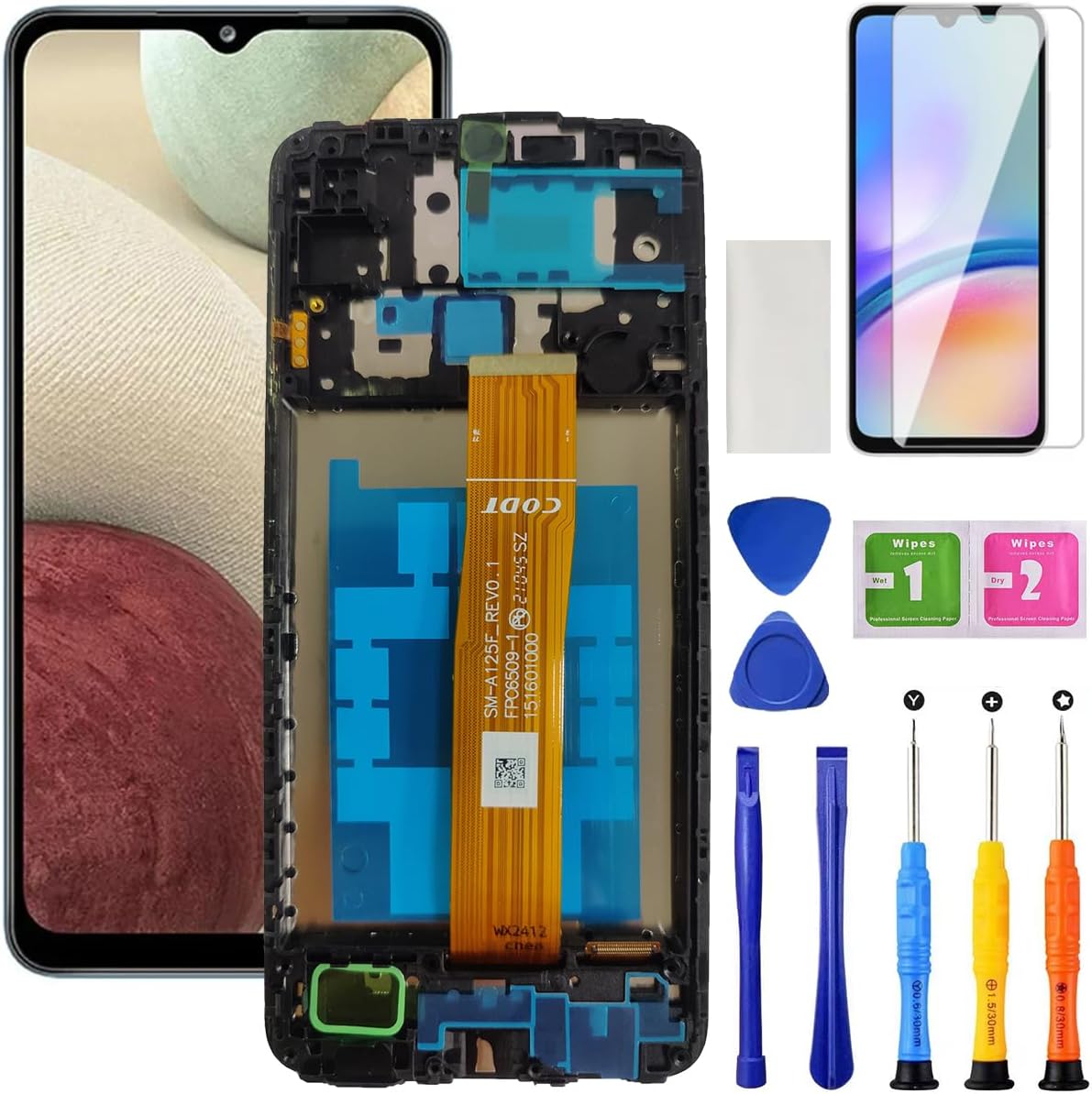 Amazon.com: for Samsung Galaxy A12 Screen Replacement with Frame for ...