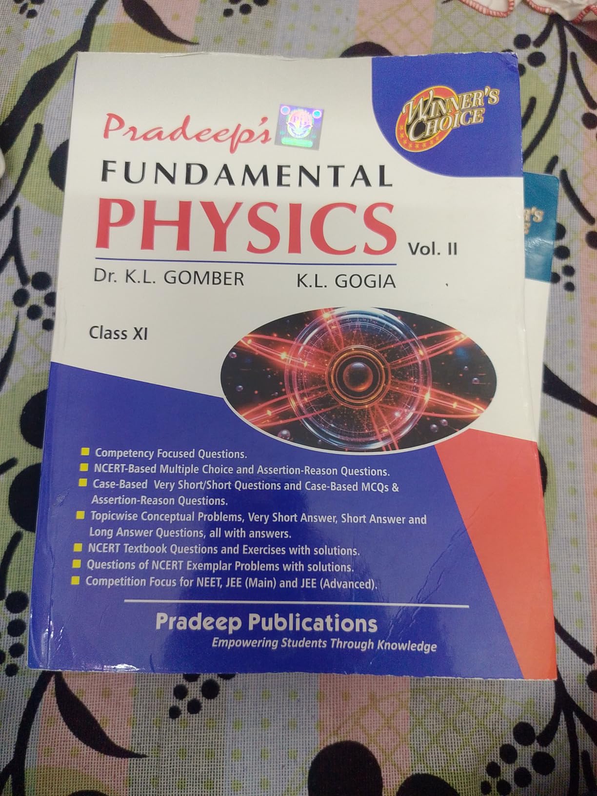 Pradeep's Fundamental Physics for Class 11 (Vol. 1 & 2) Examination ...