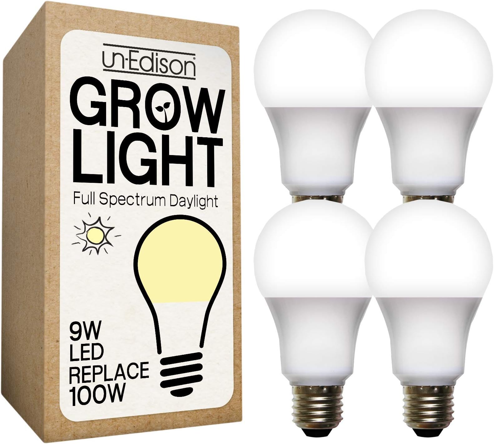 Amazon.com: Un-Edison LED Grow Light Bulb Full Spectrum Replaces up to ...