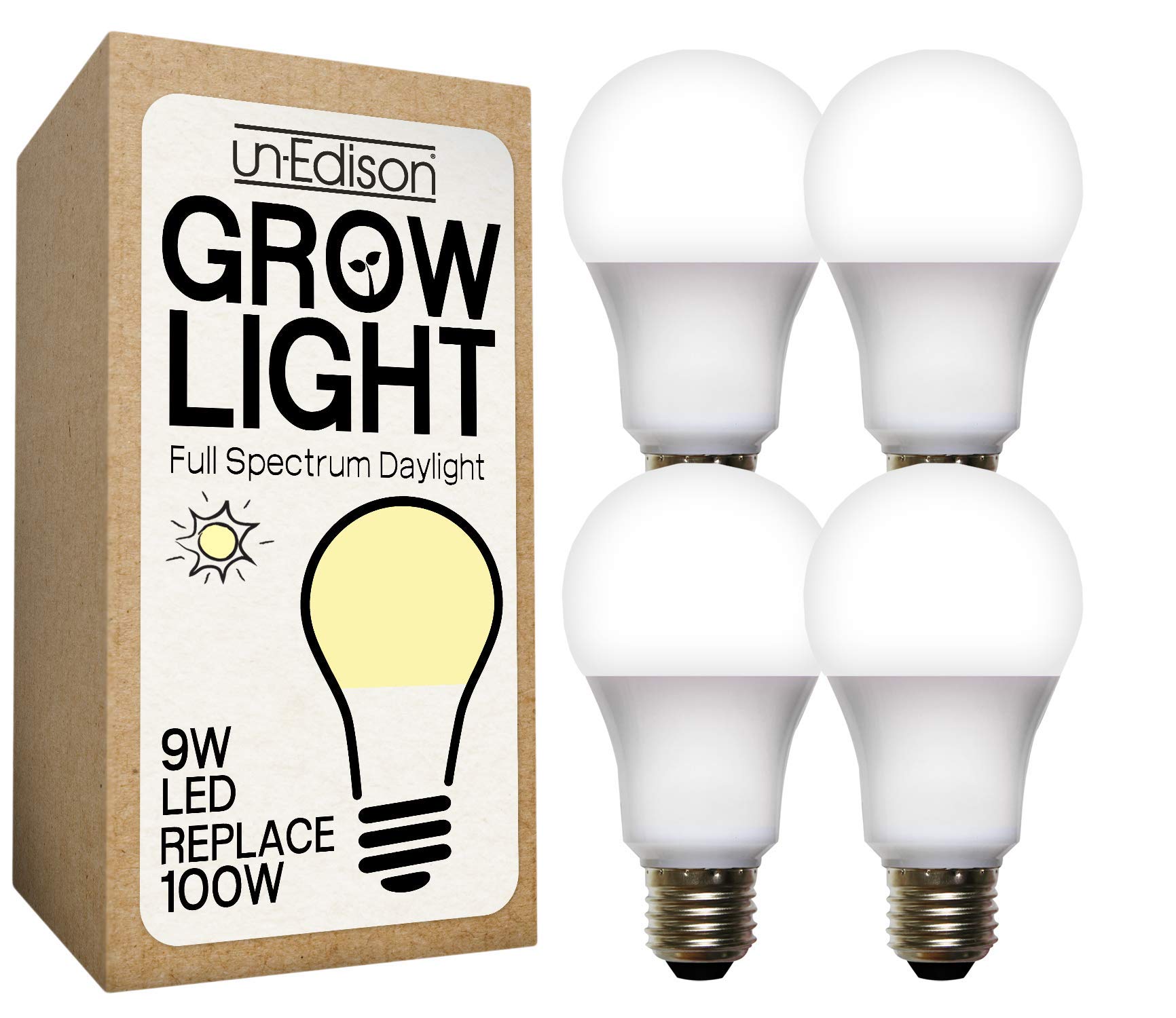 Amazon.com: Un-Edison LED Grow Light Bulb Full Spectrum Replaces up to ...