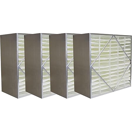 Filterbuy 24x24x12 Air Filter MERV 14, No Header Rigid Cell Box Filters ...