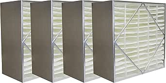 Filterbuy 24x24x12 Air Filter MERV 14, No Header Rigid Cell Box Filters ...