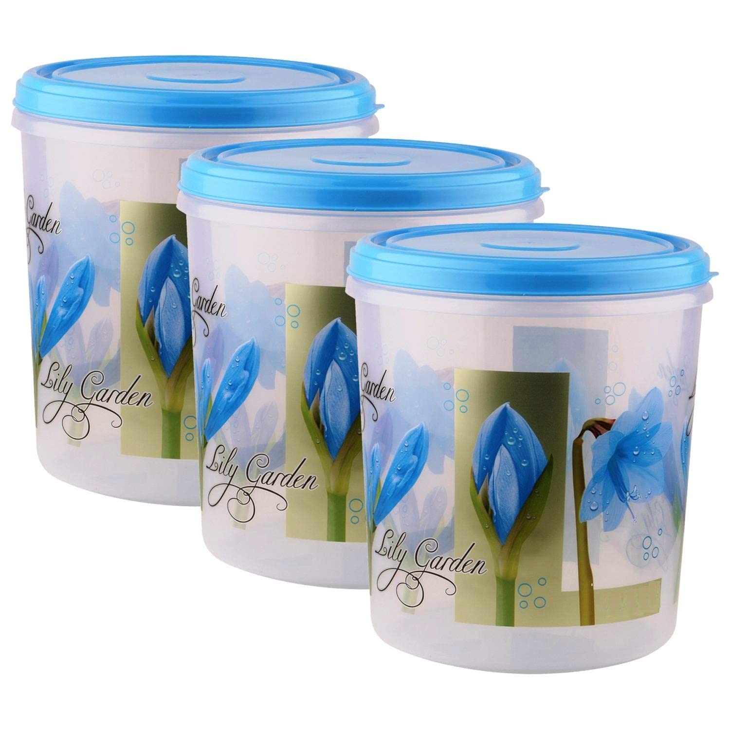 AIR O MATIC RATAN Lily Garden Design Plastic Container Set 3 Pieces 5kg ...