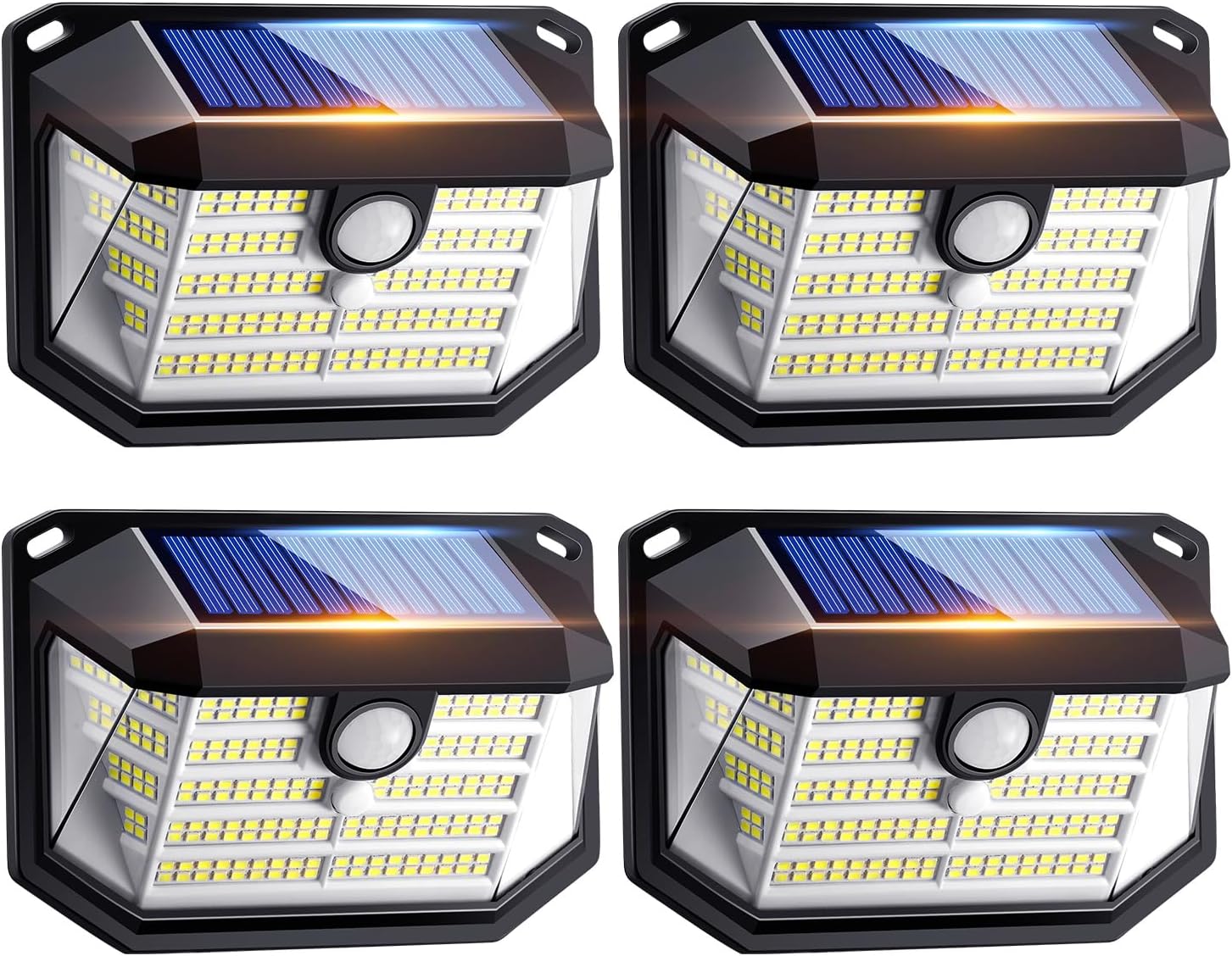 Luci Solari da Giardino, 230LED+3 Modalità+270°Super Luminoso Faretti ...