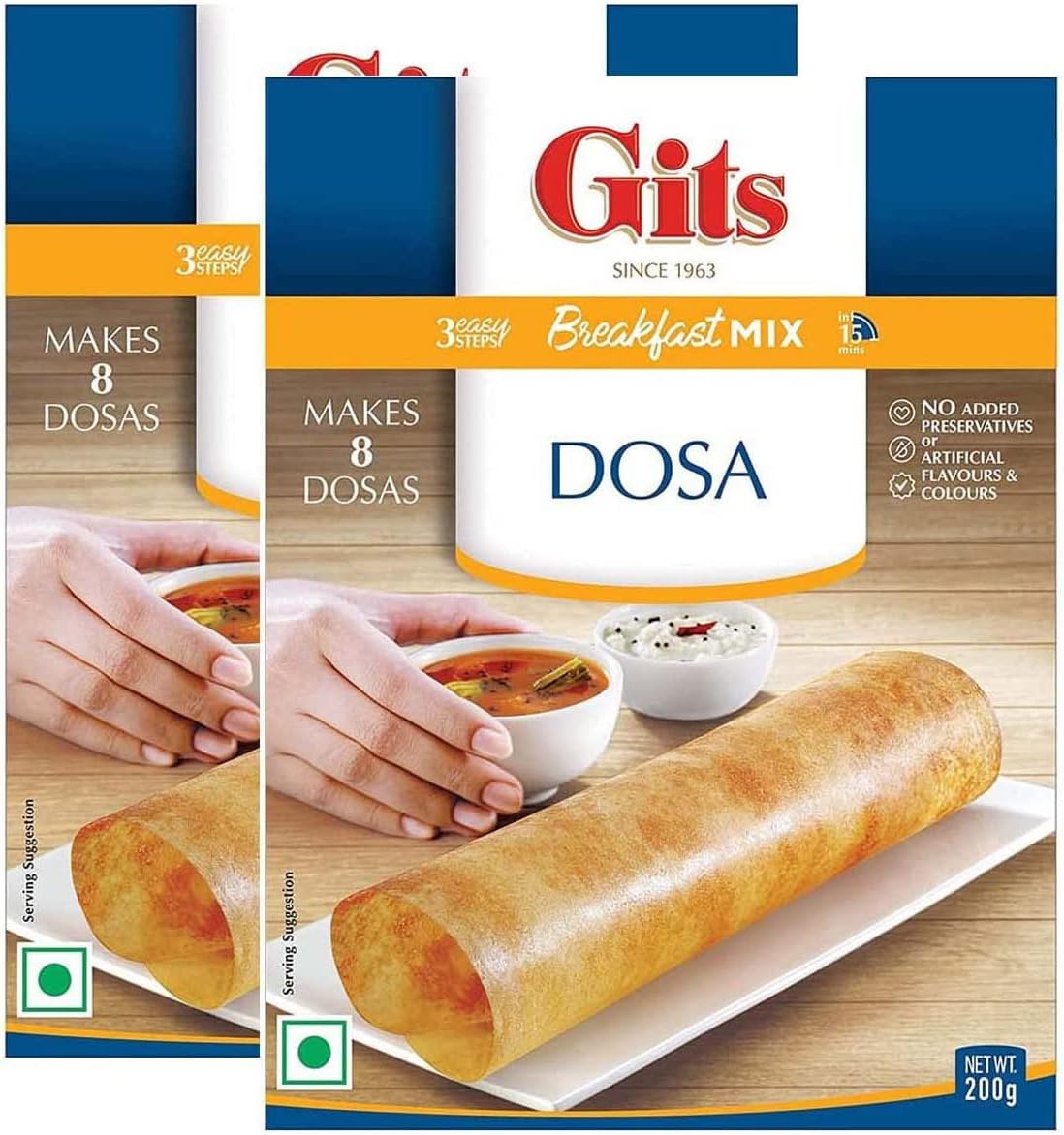 Gits Dosa Instant Breakfast Mix 200g - Makes A Traditional Indian ...