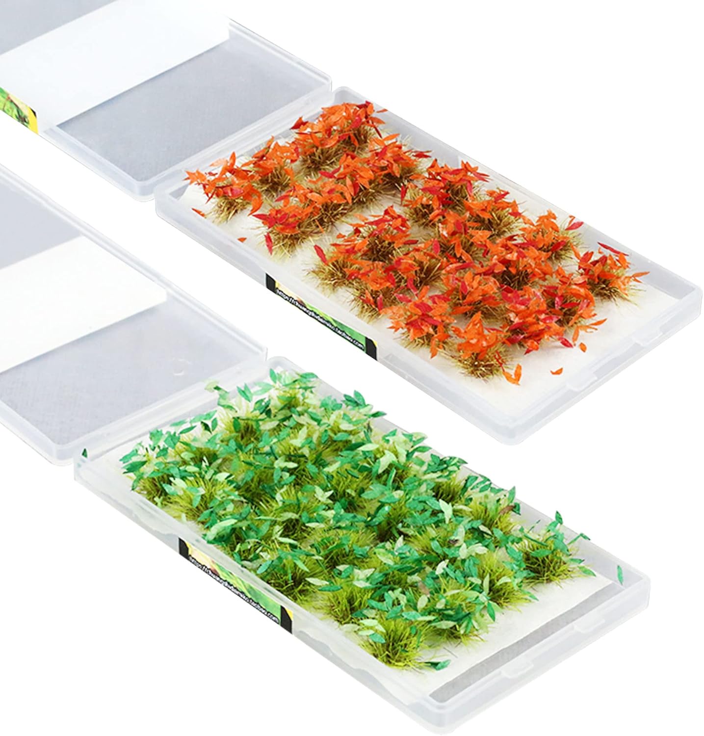 Amazon.com: Woohome 48 PCS Static Grass Tuft 2 Color Model Grass Tufts ...