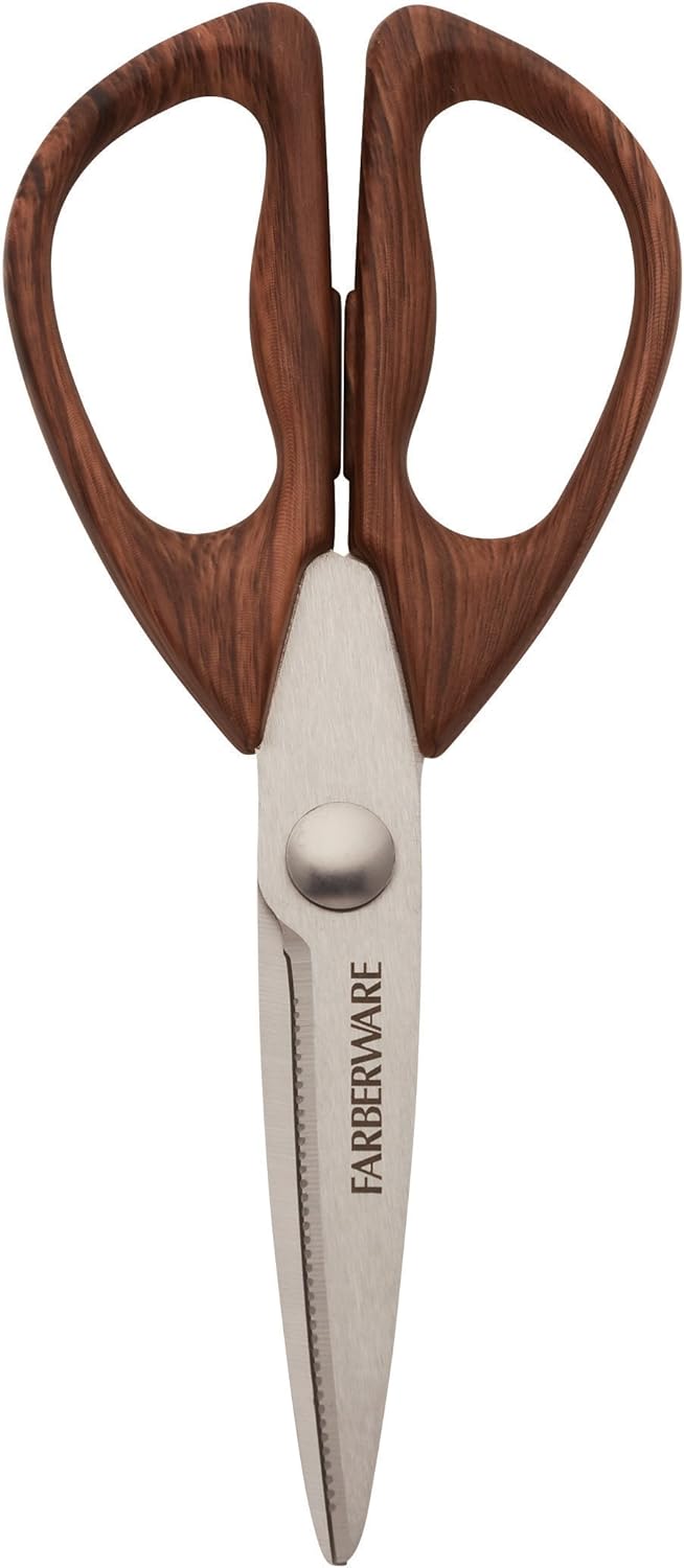 Farberware 5221282 Resin Coated Non-Slip Stainless Steel Kitchen Shears ...