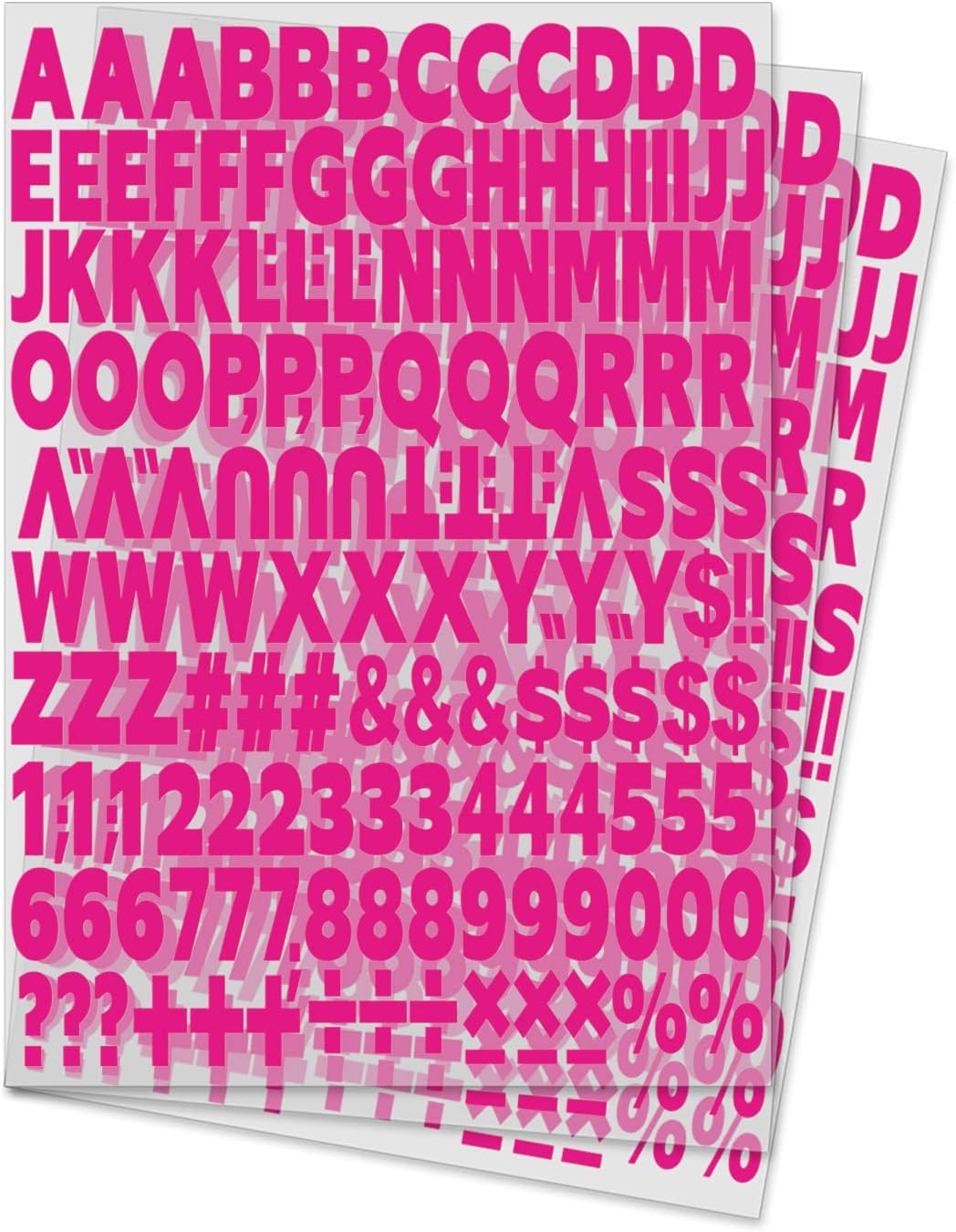 Amazon.com: 504 Piece 1 Inch Iron On Heat Transfer Letters and Numbers ...