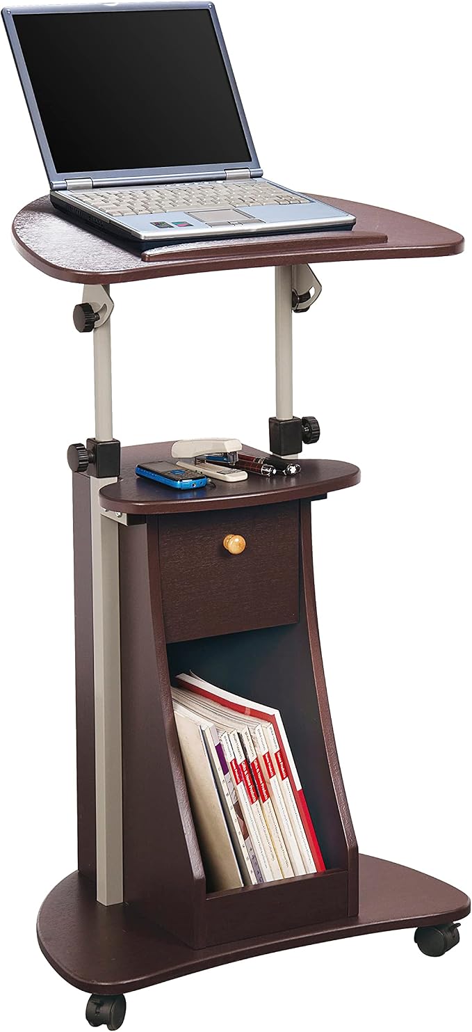 Amazon.com: Techni Mobili Sit-to-Stand Rolling Adjustable Storage ...
