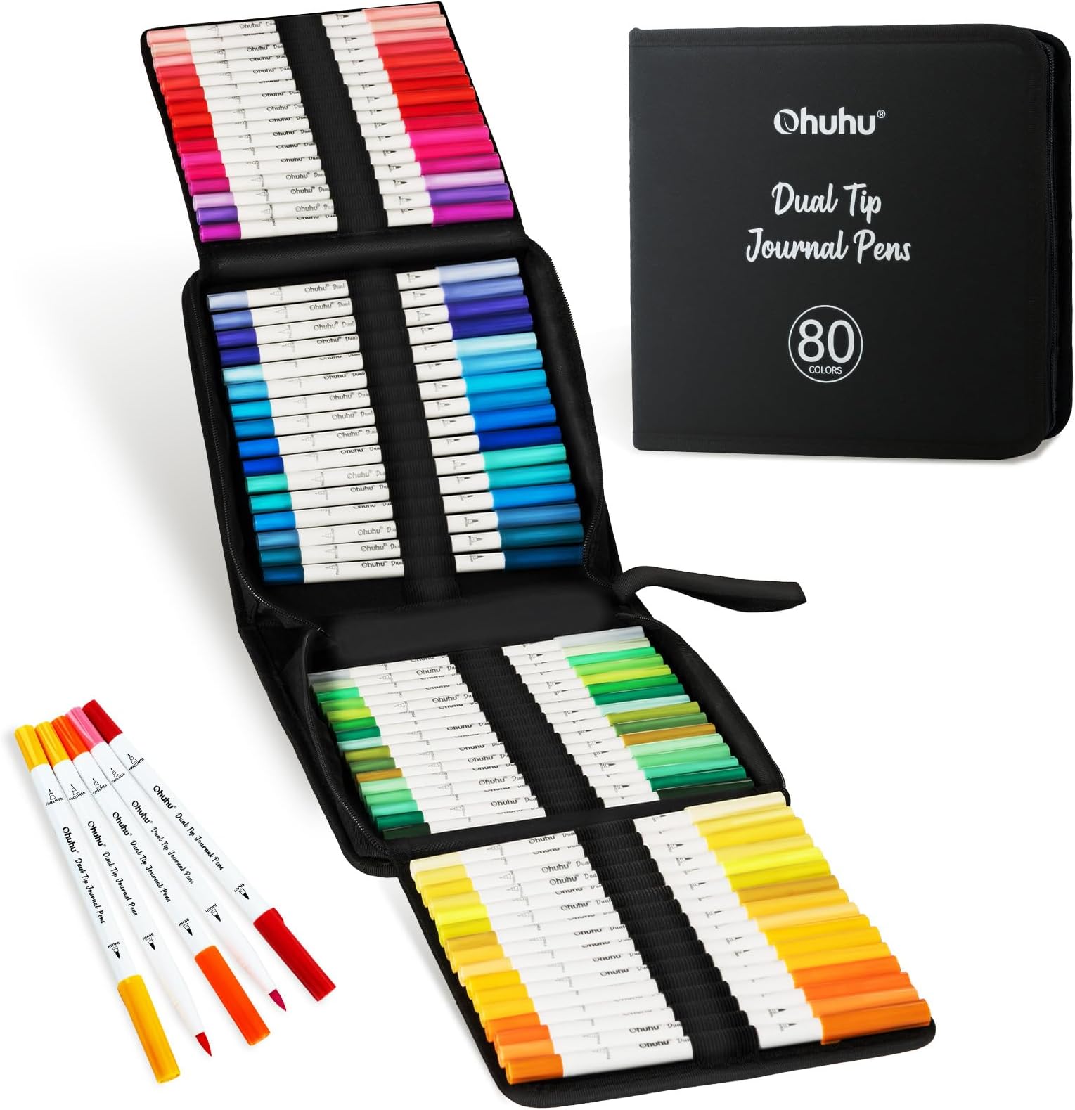 Amazon.com: Ohuhu Markers Pens for Journaling: 40 Colors Art Markers ...