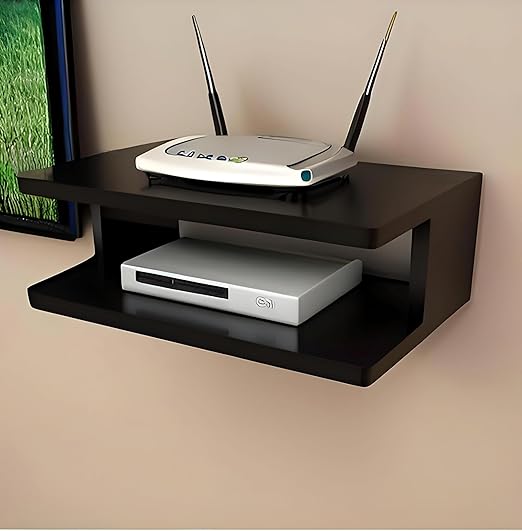 Dime Store Engineered Wood Set Top Box Stand TV Stand WiFi Router Rack ...