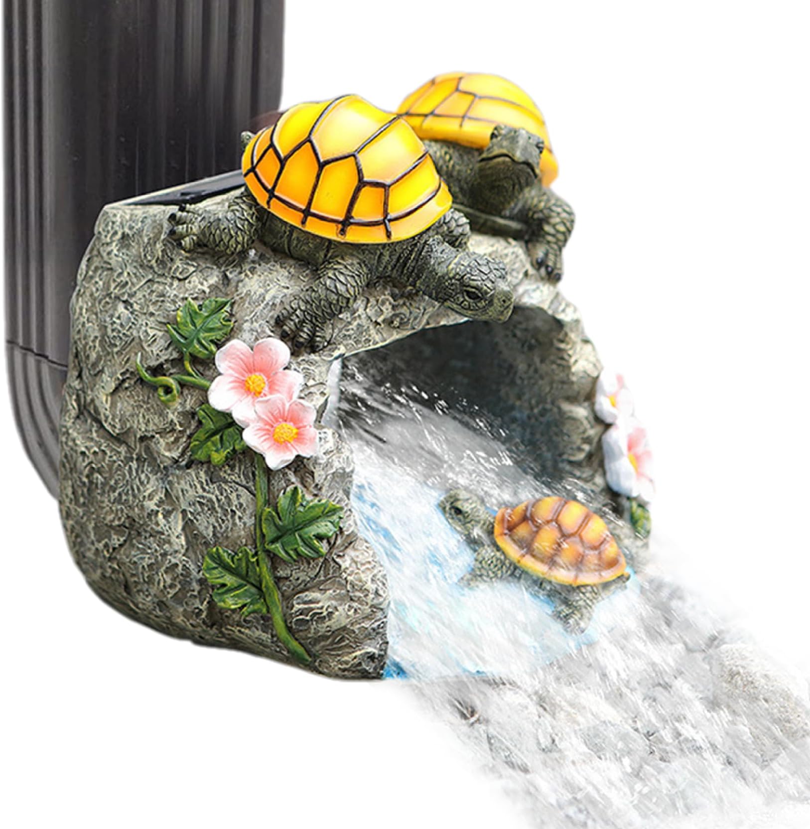 Amazon.com: Resin Decorative Downspout Extensions, Solar Turtle Gutter ...
