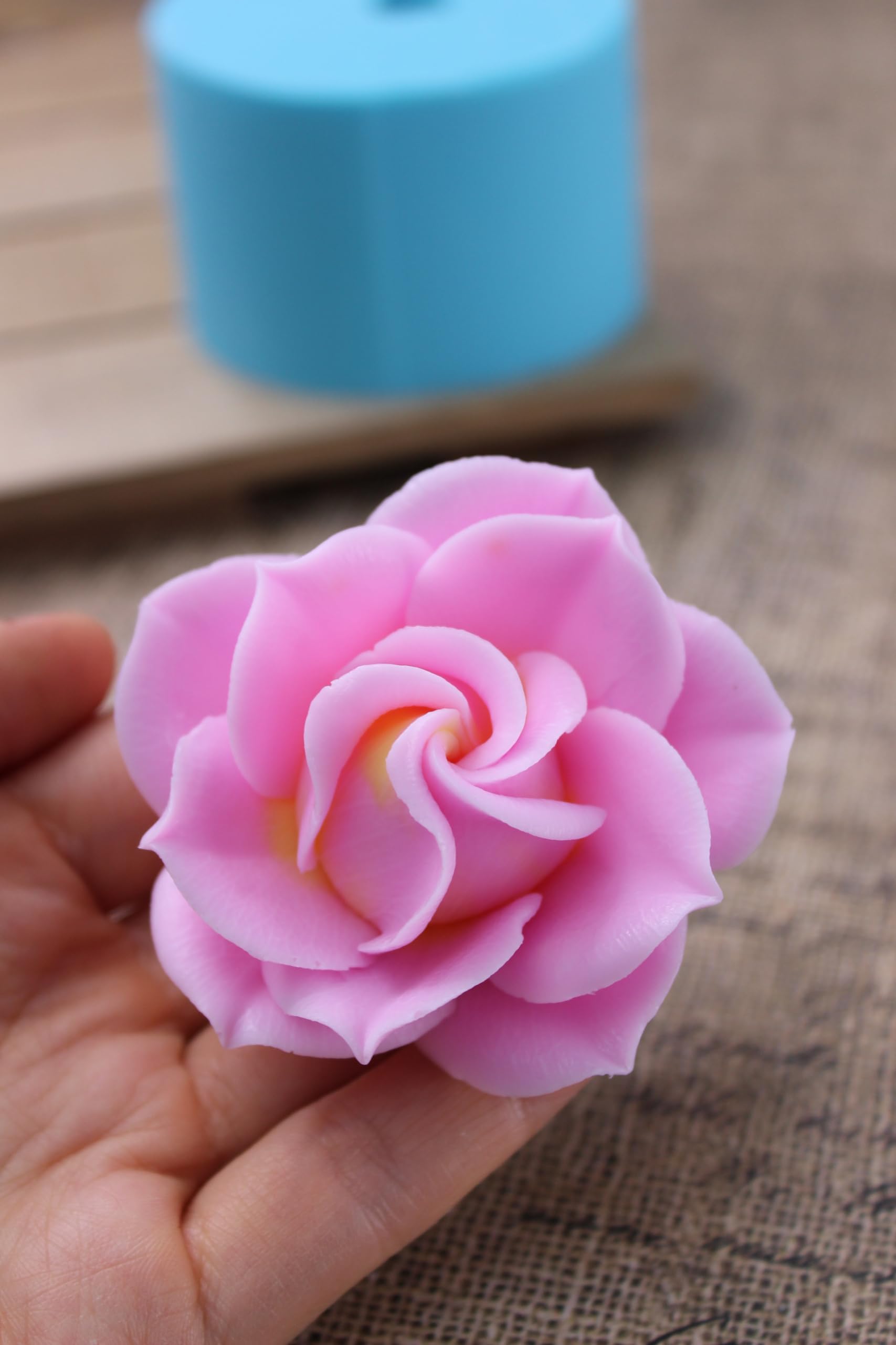 Amazon.com: Generic 3D Silicone Mold for soap Making, Flower Mold, Rose ...