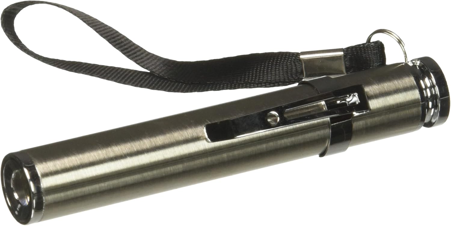 SE 4" Stainless Steel 365 Nm Ultraviolet Flashlight with Wrist Strap ...
