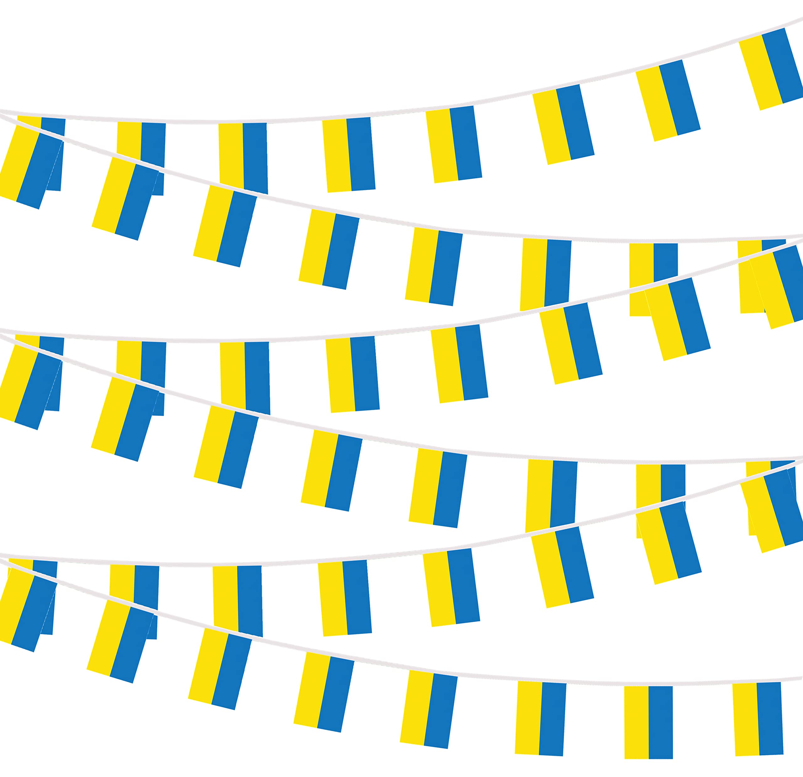 Amazon.com: Ukraine Flags Ukrainian Small Mini String Banner Flags ...