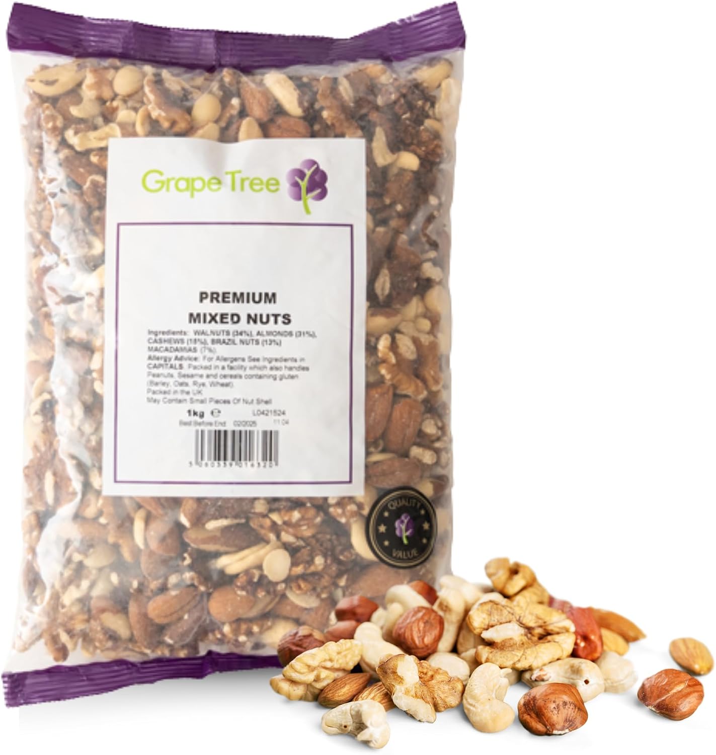 Premium Mixed Nuts 1kg : Amazon.co.uk: Grocery
