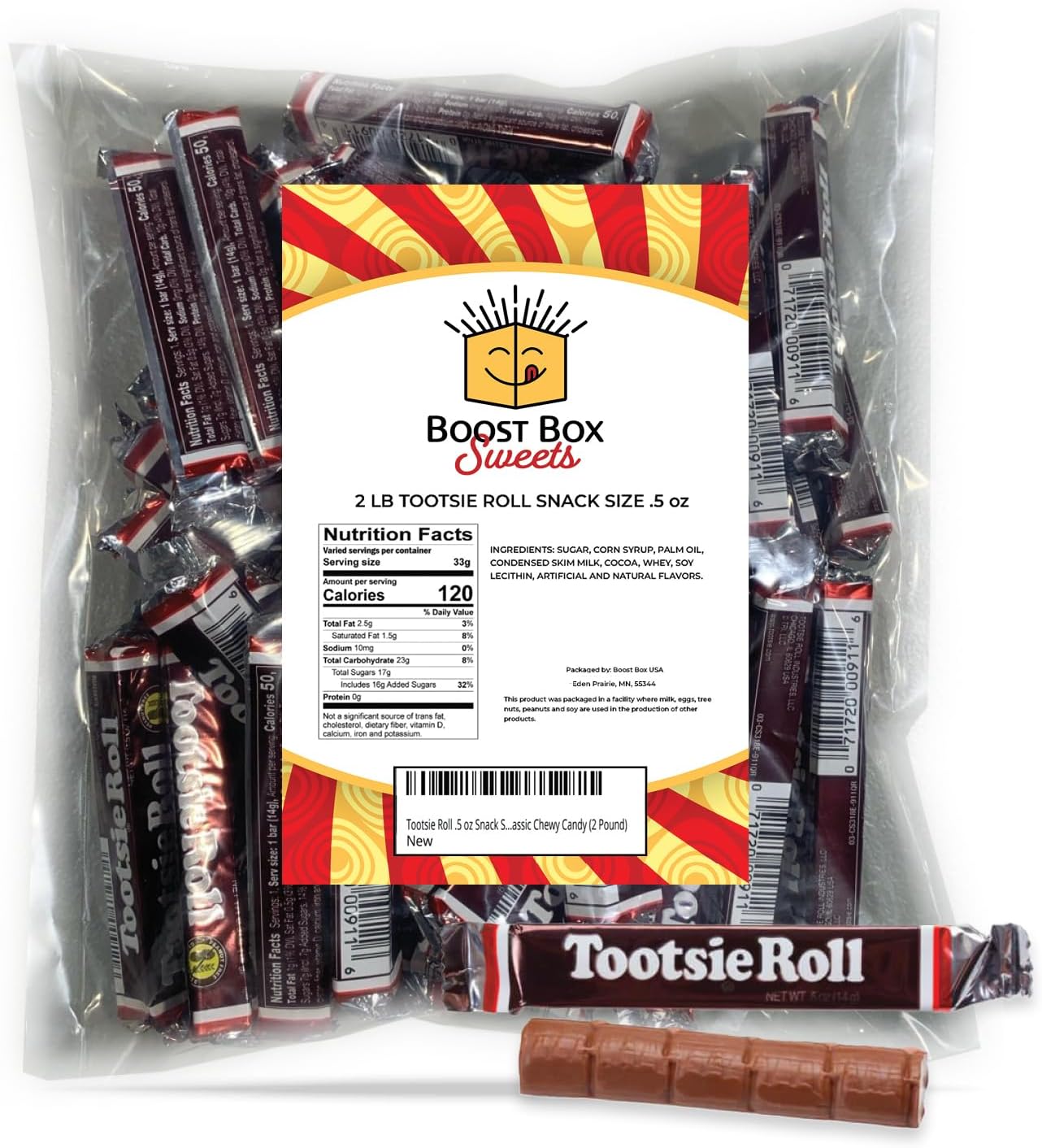 Amazon.com : Tootsie Roll Twists Chocolate Candy - 3 Pounds | Tootsie ...