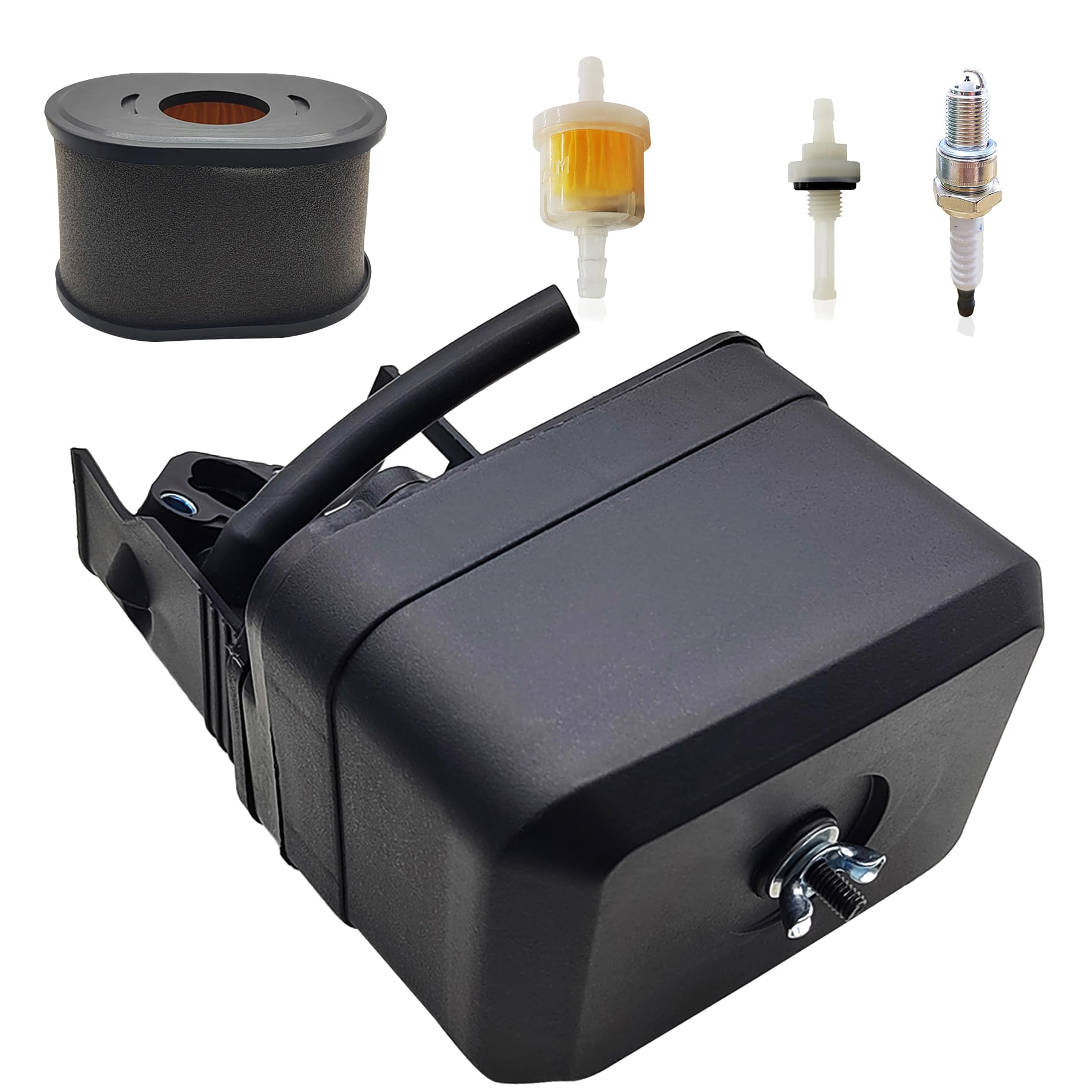 Amazon.com: Air Filter Assembly with Housing Cover Spark Plug for Honda ...