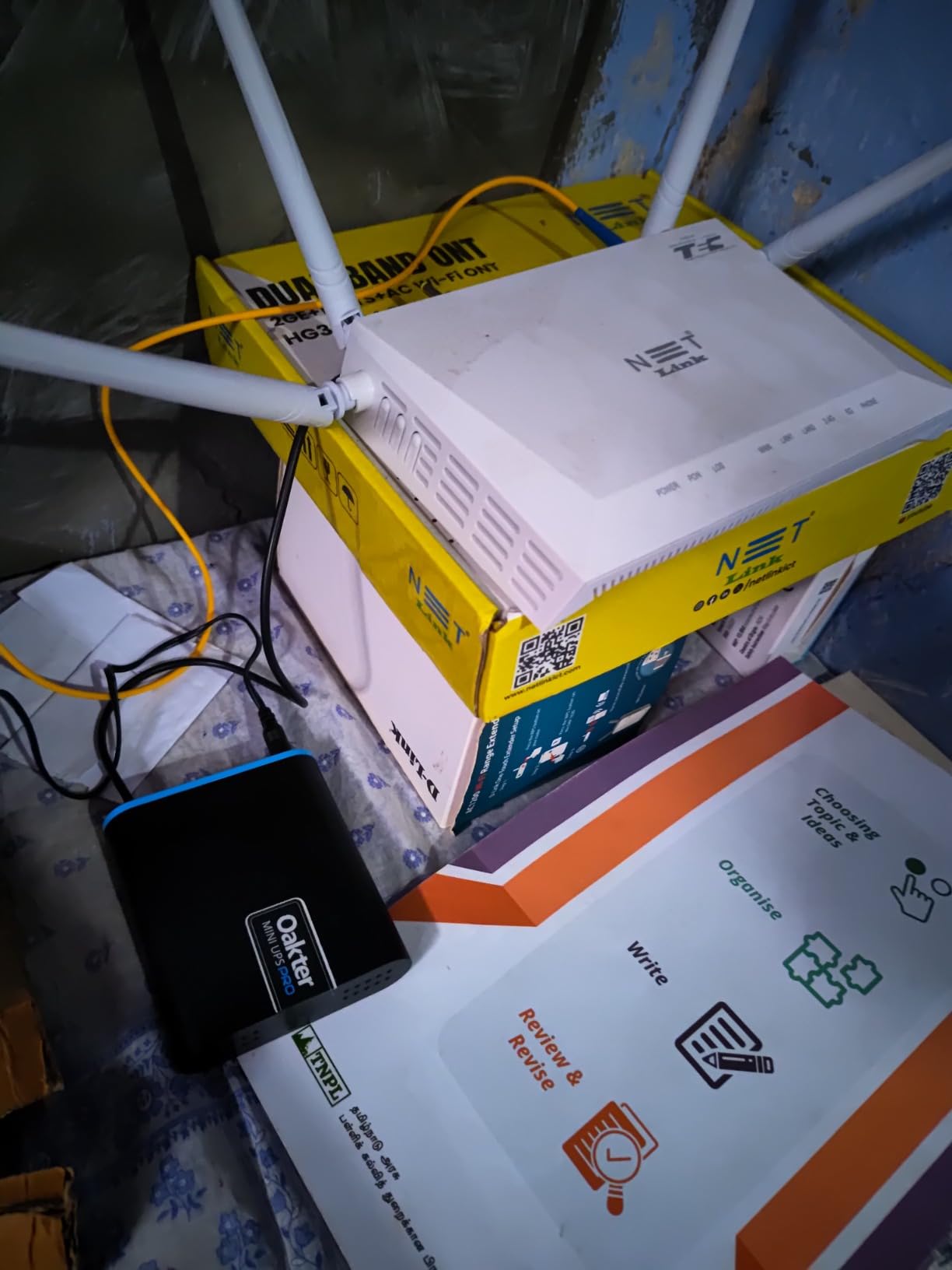 Oakter Mini UPS PRO for High Capacity WiFi Routers 12V & Upto 3A ...