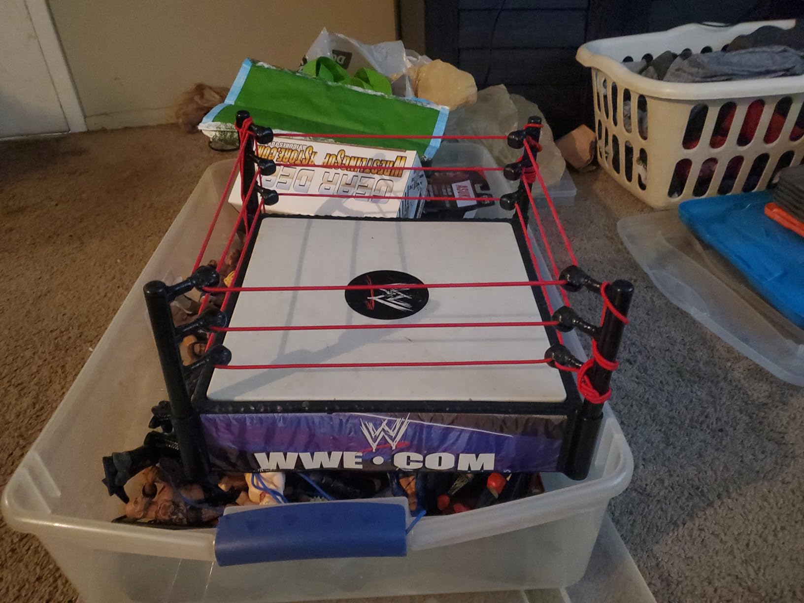 Amazon.com: Red Ring Ropes for Large 21.5 x 21.5 Inch Wrestling Action ...