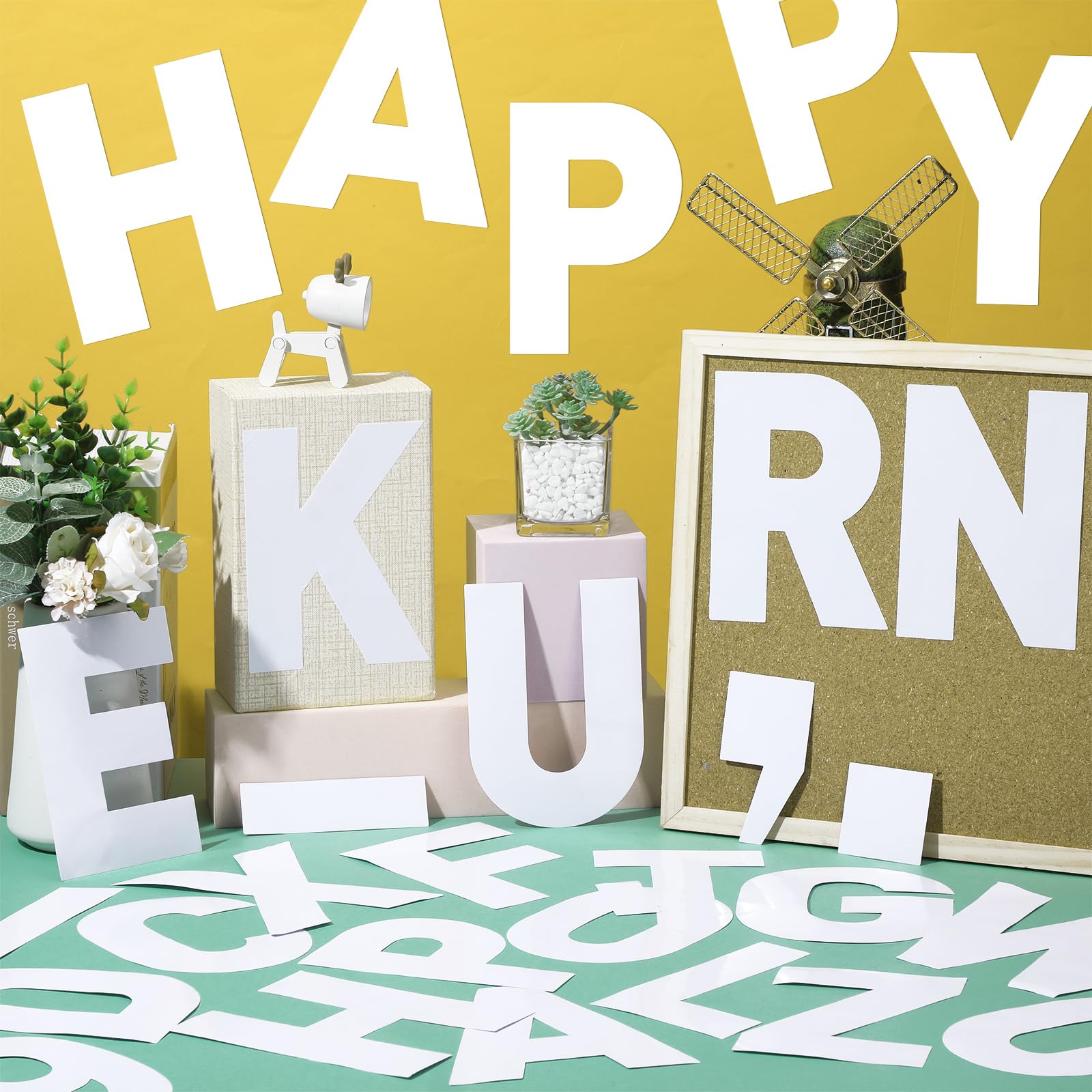 Snapklik.com : 184 Pcs Large Vinyl Letter Stickers 6 Inch Big Alphabet ...